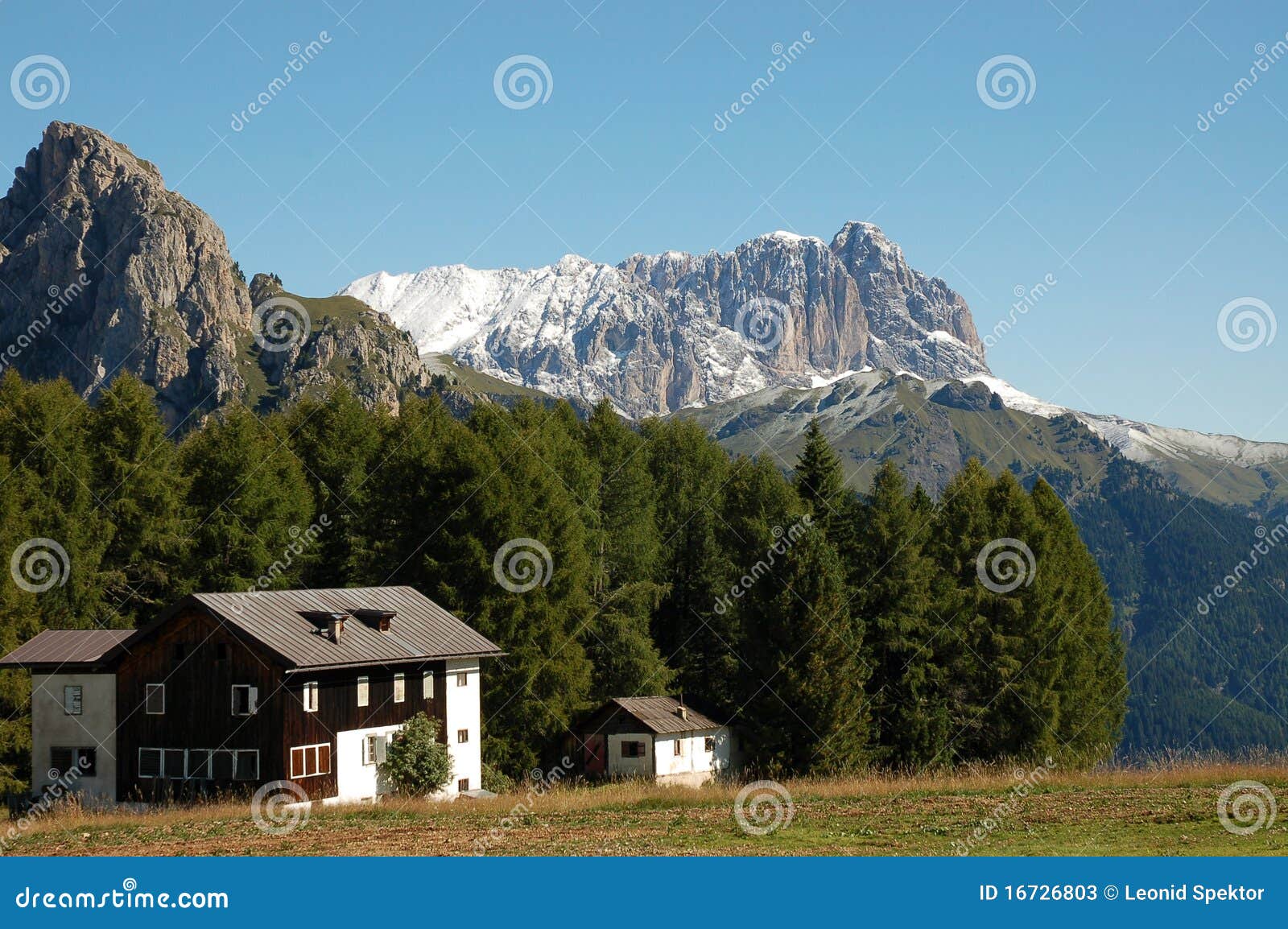 Refuge in Alps. stock image. Image of mountain, mountaineering - 16726803