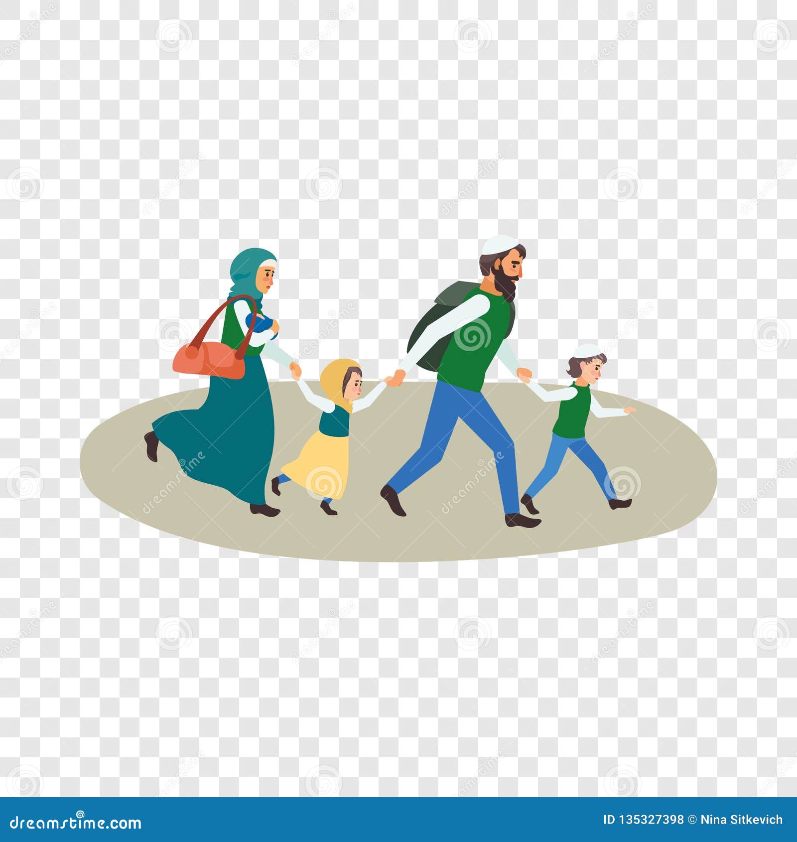 Refugee Family Icon, Flat Style Stock Vector - Illustration of ... Refugee Family Icon, Flat Style Stock Vector - Illustration of ...