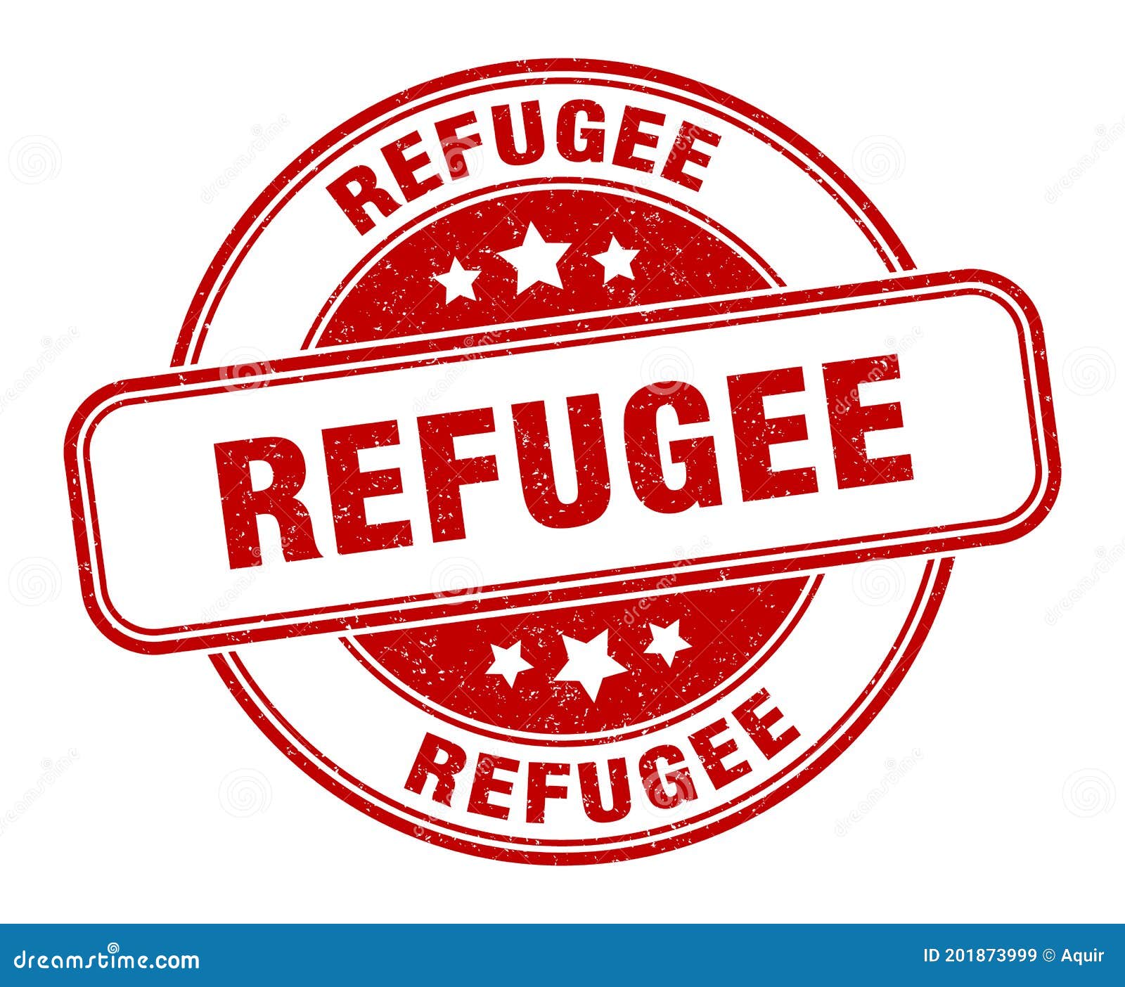 Refugee Stamp. Refugee Round Grunge Sign Stock Vector - Illustration of ...