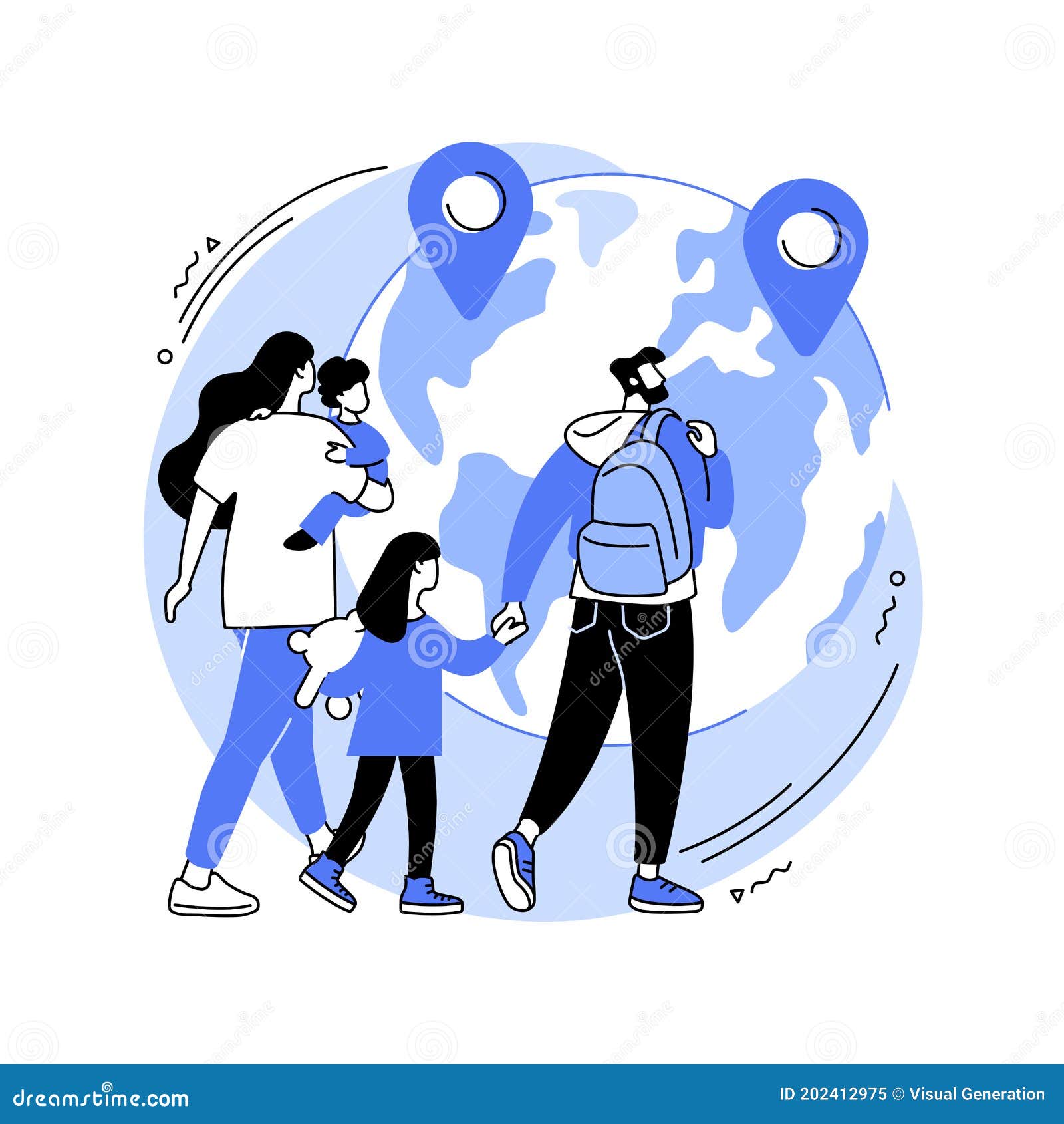 Refugees, Forced Displacement Abstract Concept Vector Illustrations ... Refugees, Forced Displacement Abstract Concept Vector Illustrations ...