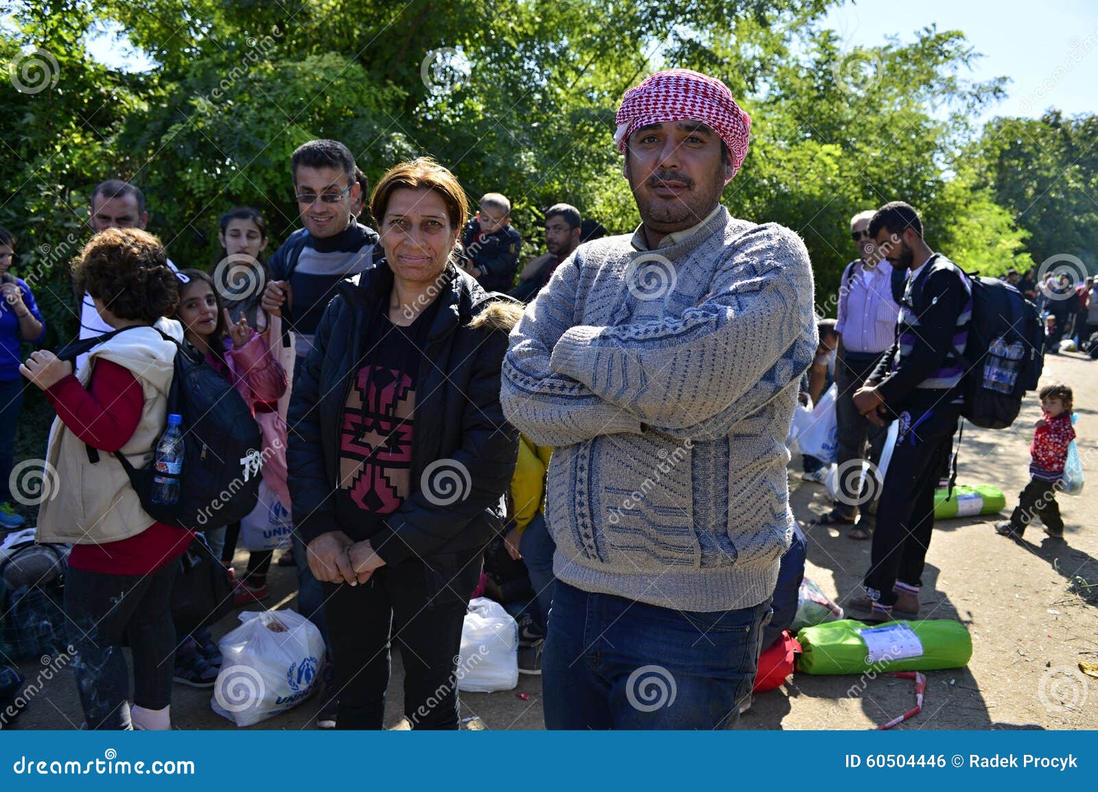 Refugees In Babska Serbian Croatina Border Editorial Photo Image