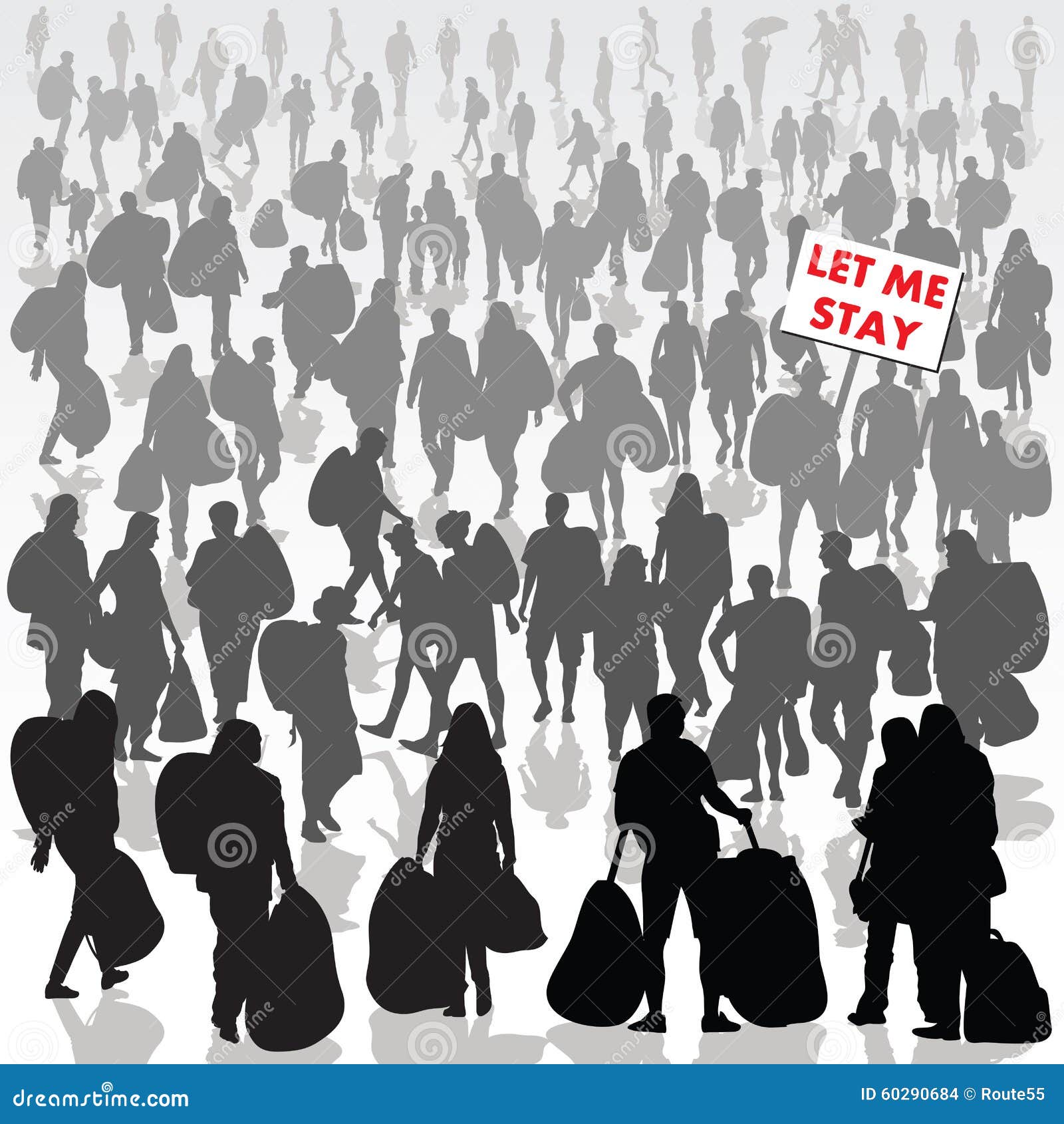 Refugees need help stock vector. Illustration of migrant - 60290684