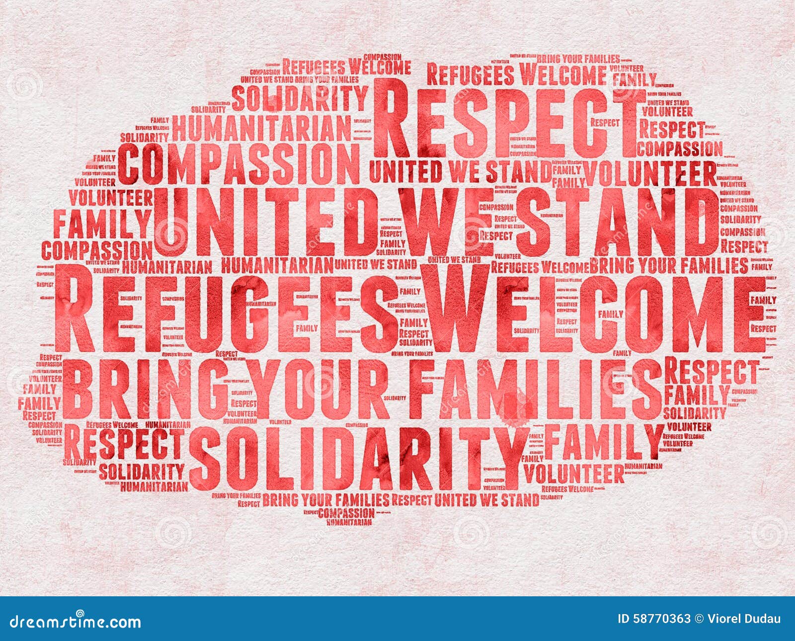 Refugees Welcome Stock Illustration Illustration Of Immigrants 58770363