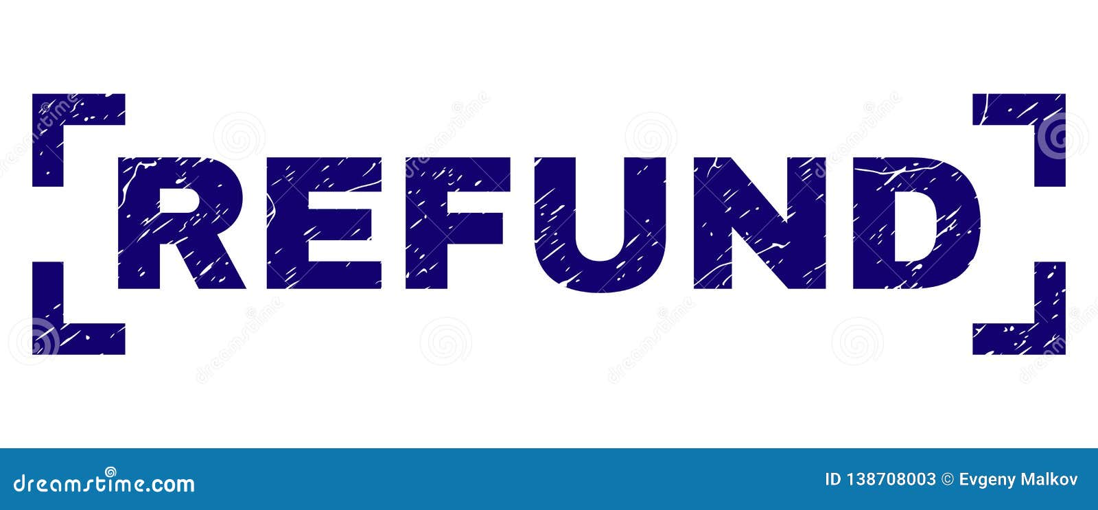 Grunge Textured REFUND Stamp Seal Inside Corners Stock Vector ...