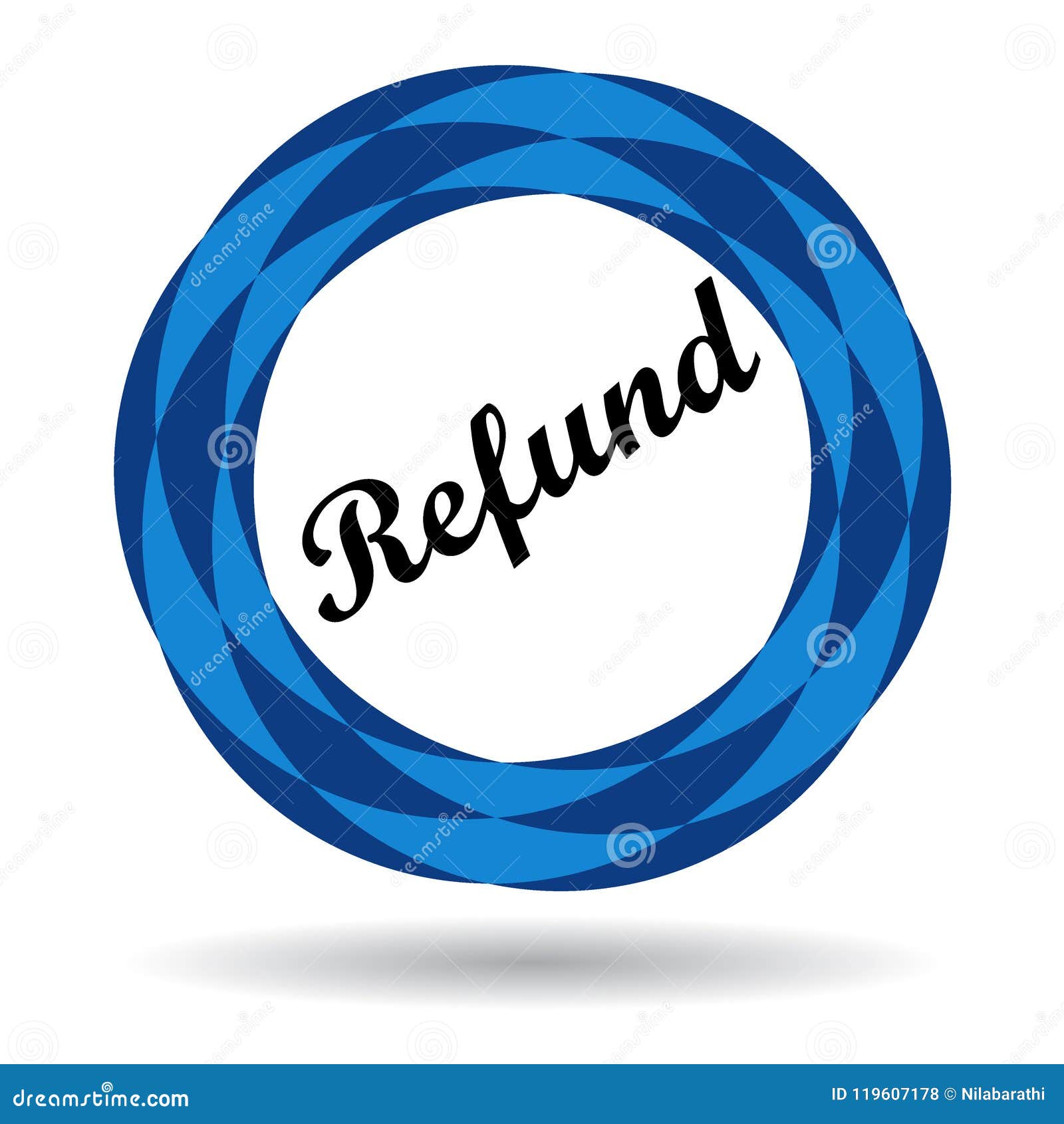 Refund colorful icon stock illustration. Illustration of advertisement ...