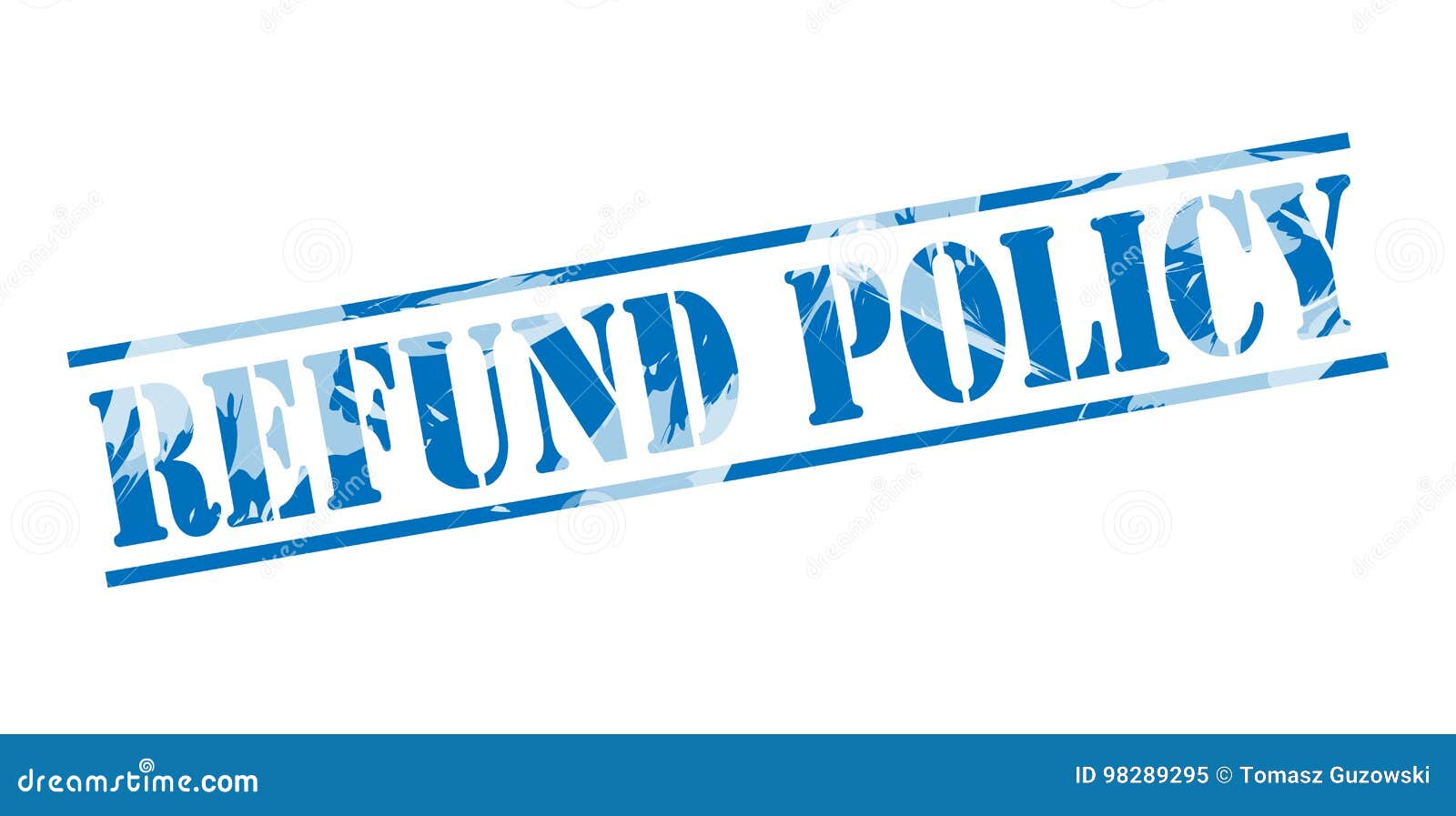 Refund Policy Rubber Stamp Cartoon Vector | CartoonDealer.com #87549725