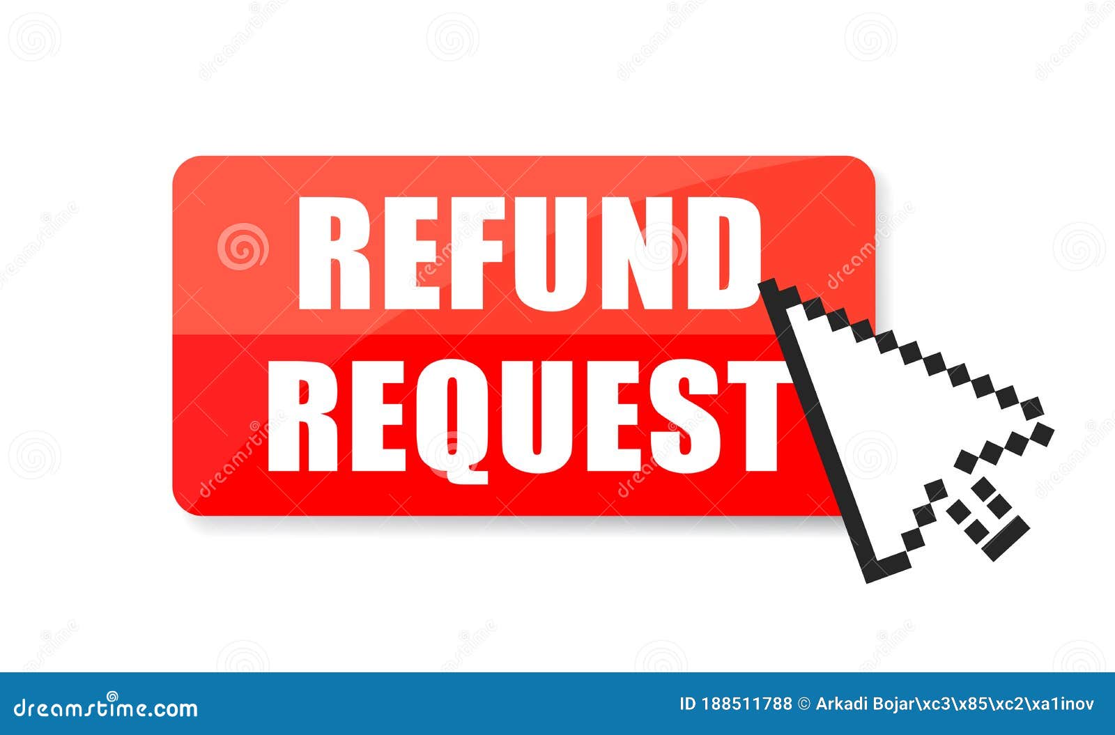 Refund request vector icon stock vector. Illustration of cancellation ...