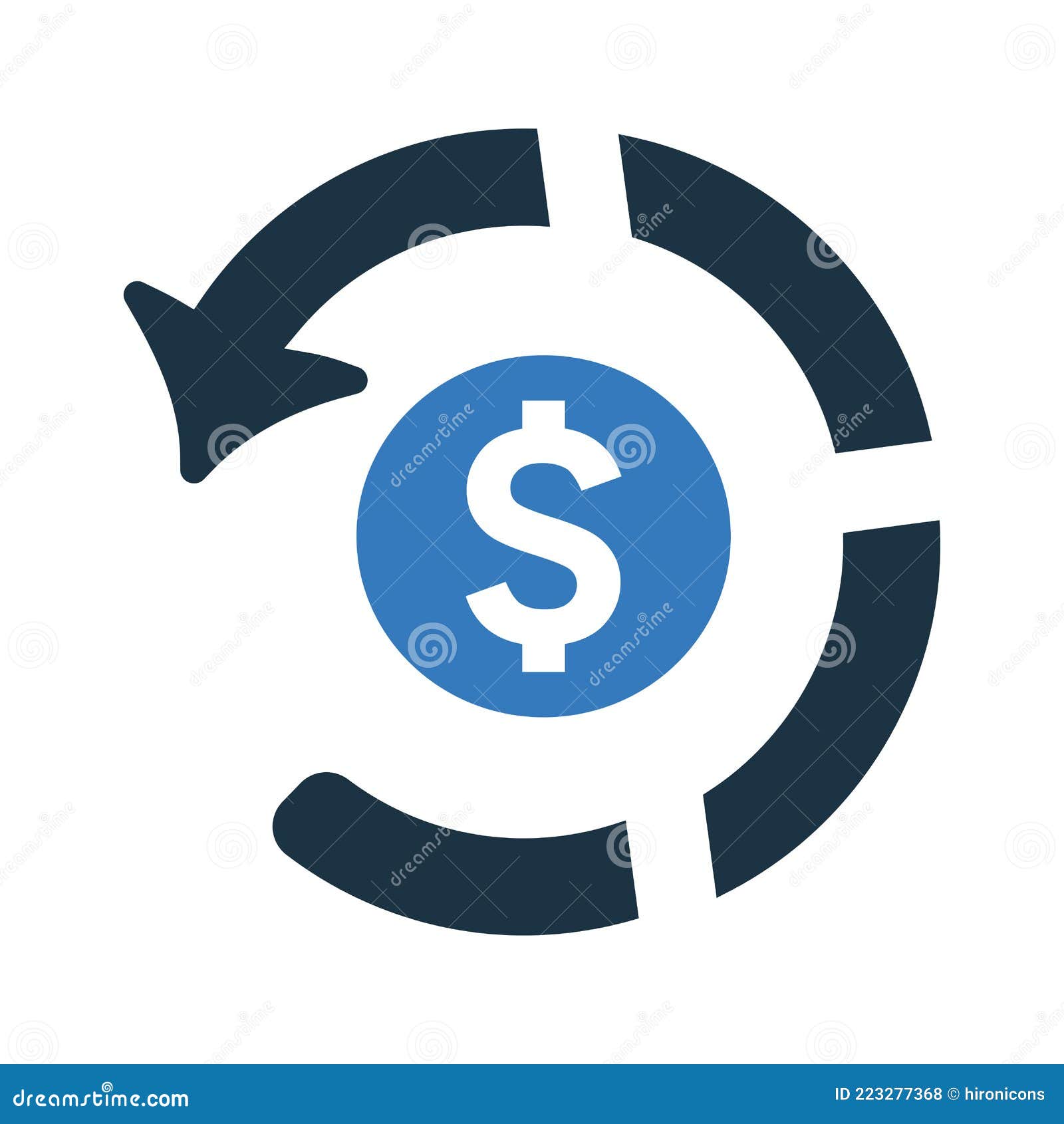 Refund, Restore, Money Back Icon. Simple Editable Vector Design ...