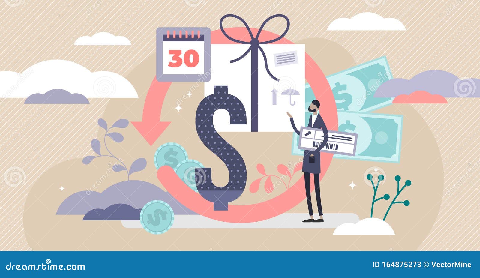 Tax Refund Check With The Words Your Money Arrives In Your Mailbox ...