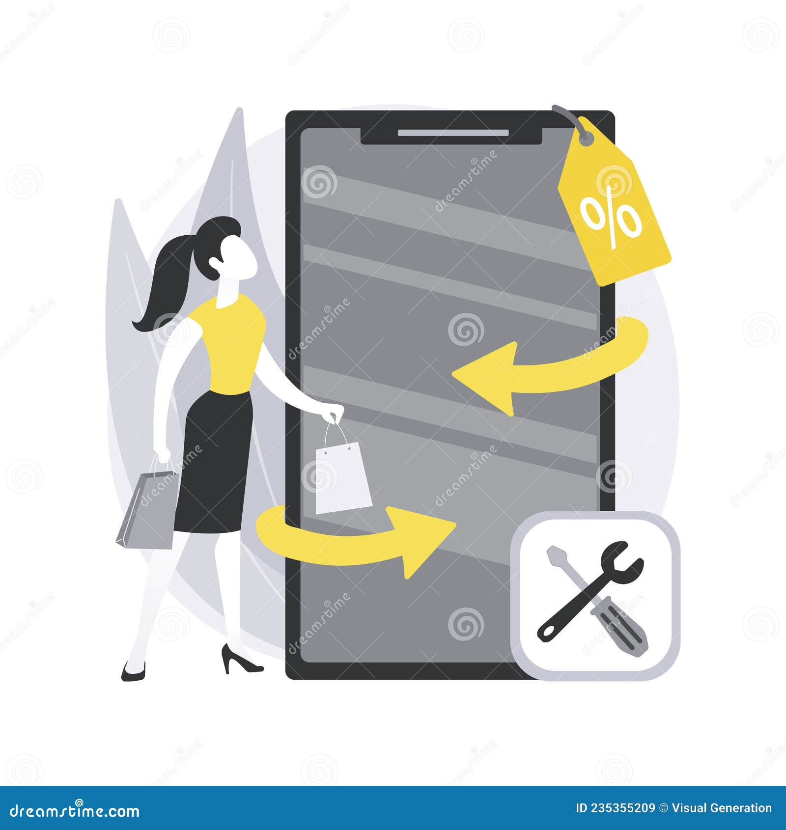 Refurbished Device Abstract Concept Vector Illustration ...