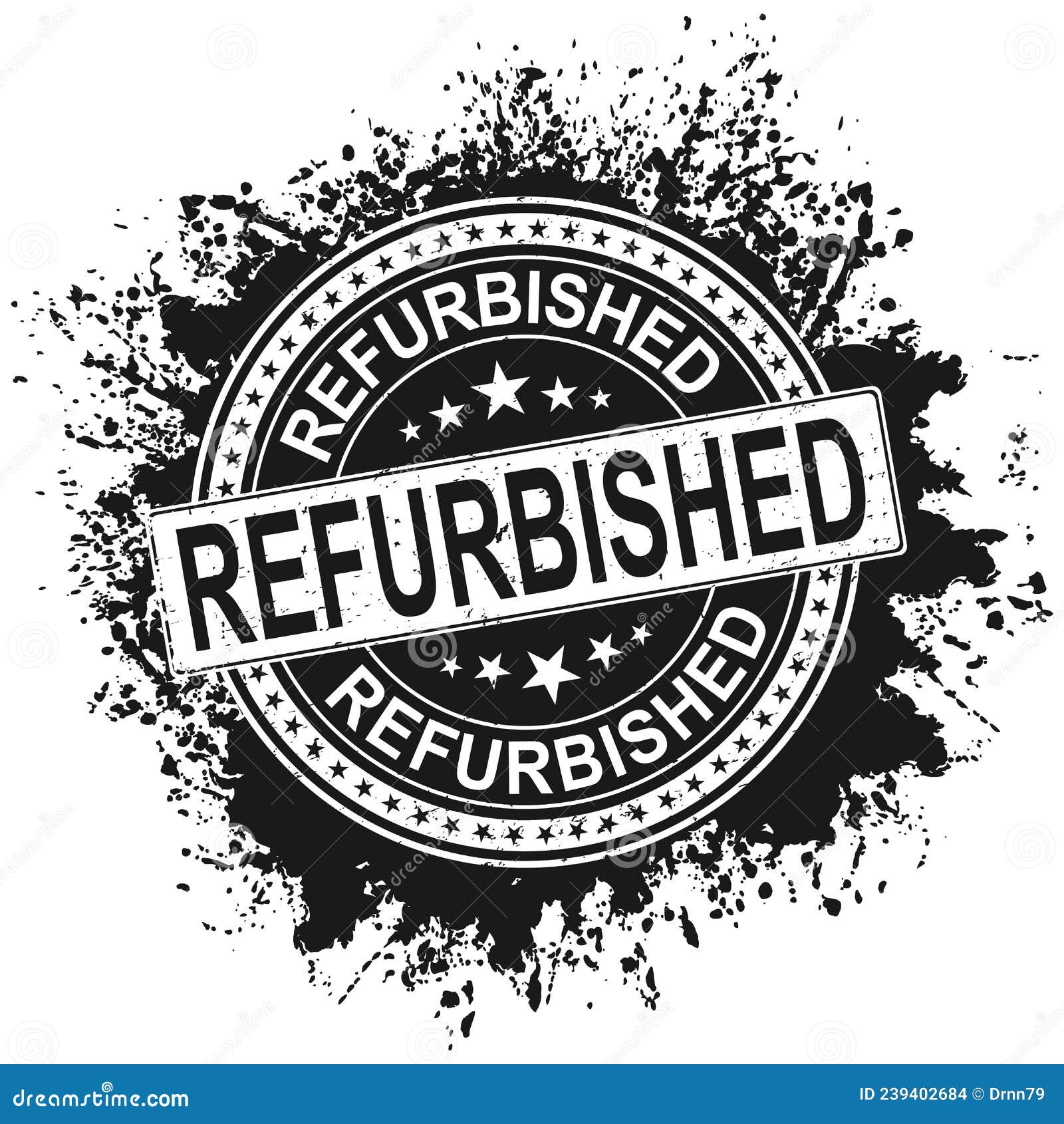 Refurbished Product Vector Rubber Stamp Vector Illustration on White ...