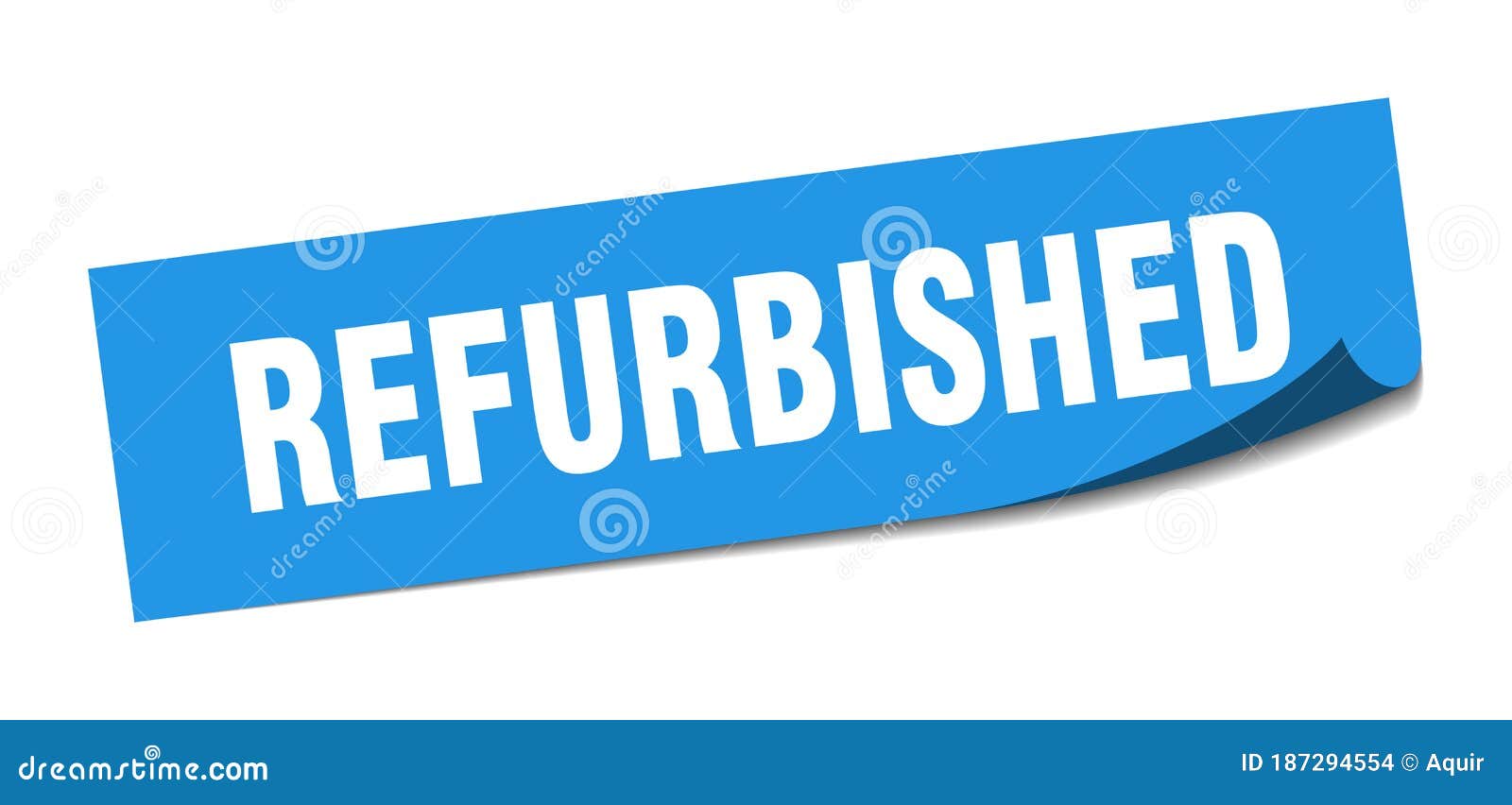 Refurbished Sticker. Refurbished Square Isolated Sign Stock Vector ...