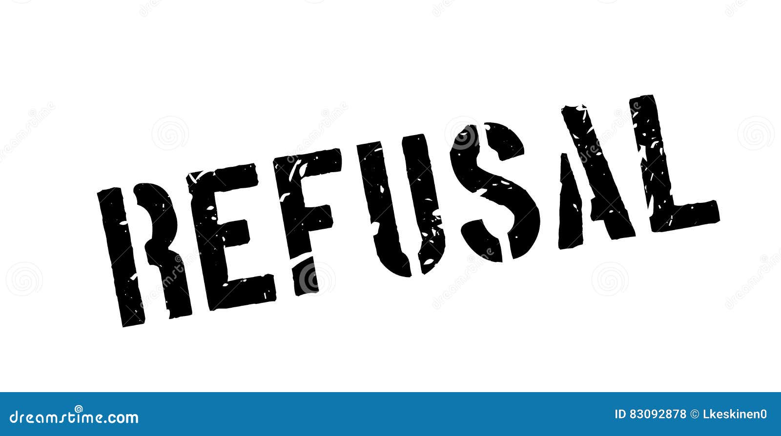 Refusal rubber stamp stock photo. Image of unauthorized - 83092878