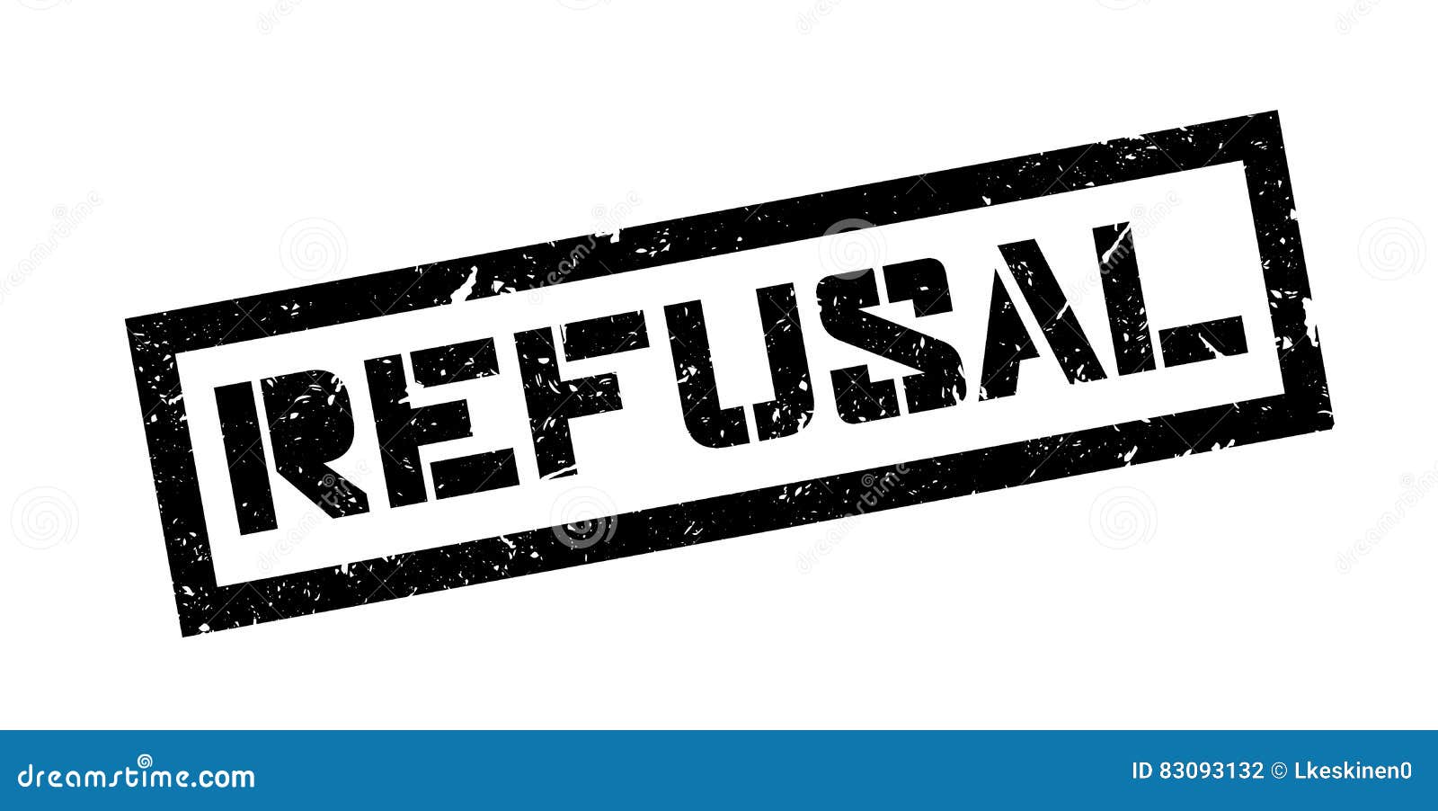 Refusal rubber stamp stock photo. Image of accepted, unauthorised ...