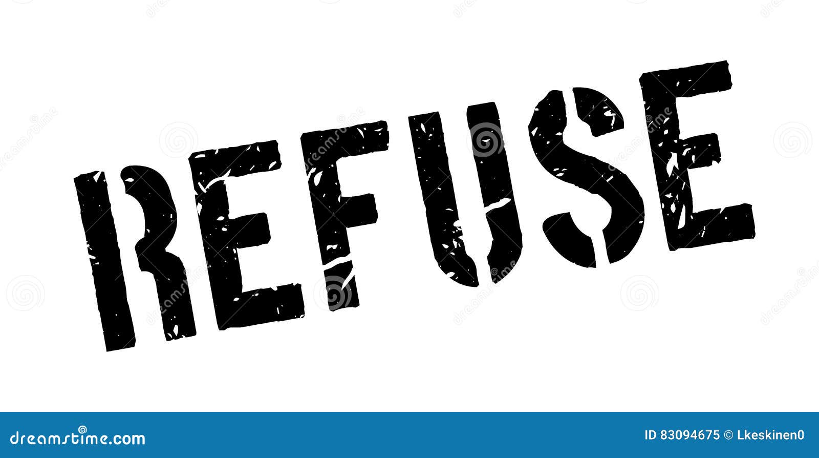 Refuse rubber stamp stock illustration. Illustration of isolated - 83094675