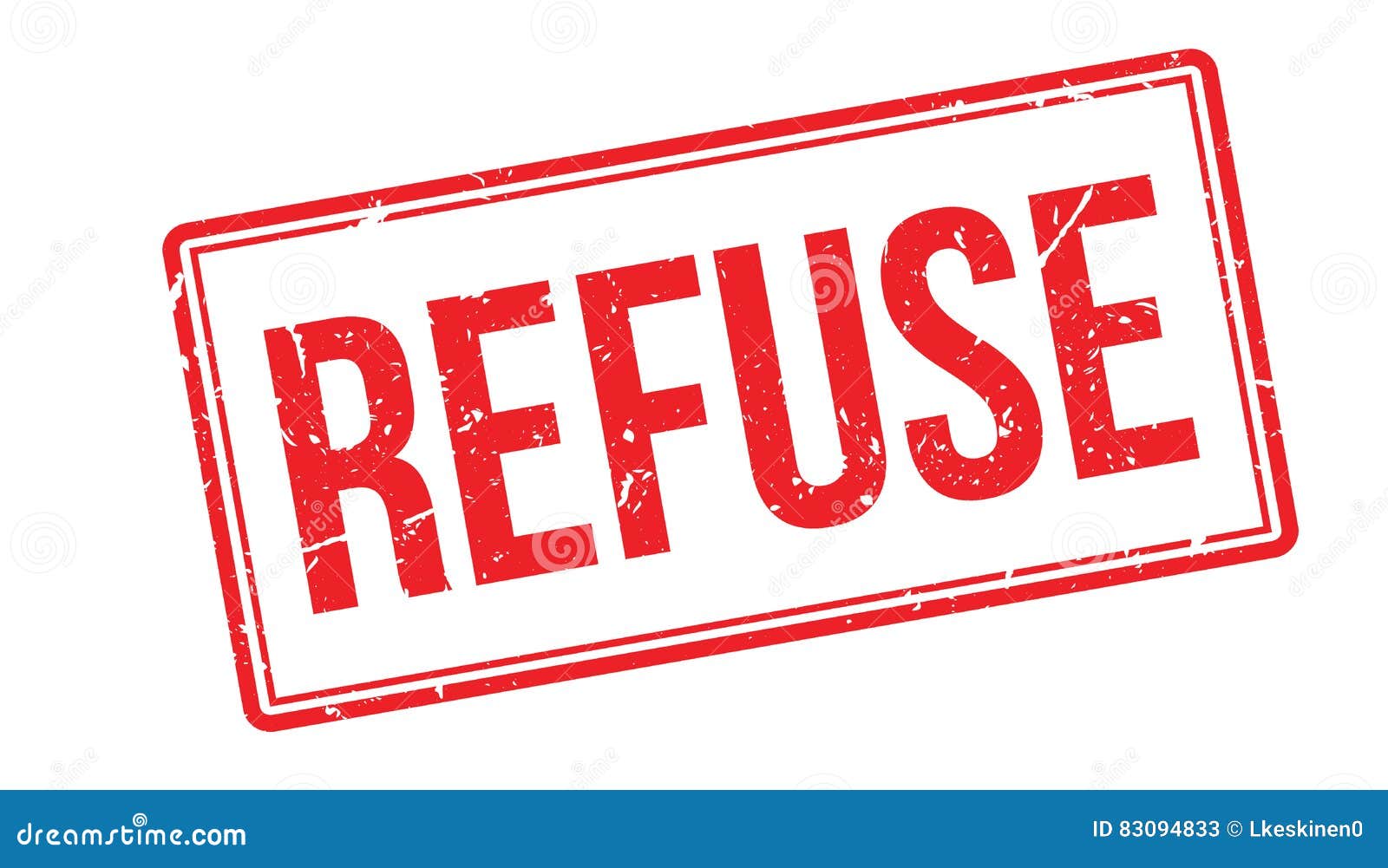 Refuse Rubber Stamp Cartoon Vector | CartoonDealer.com #89257361