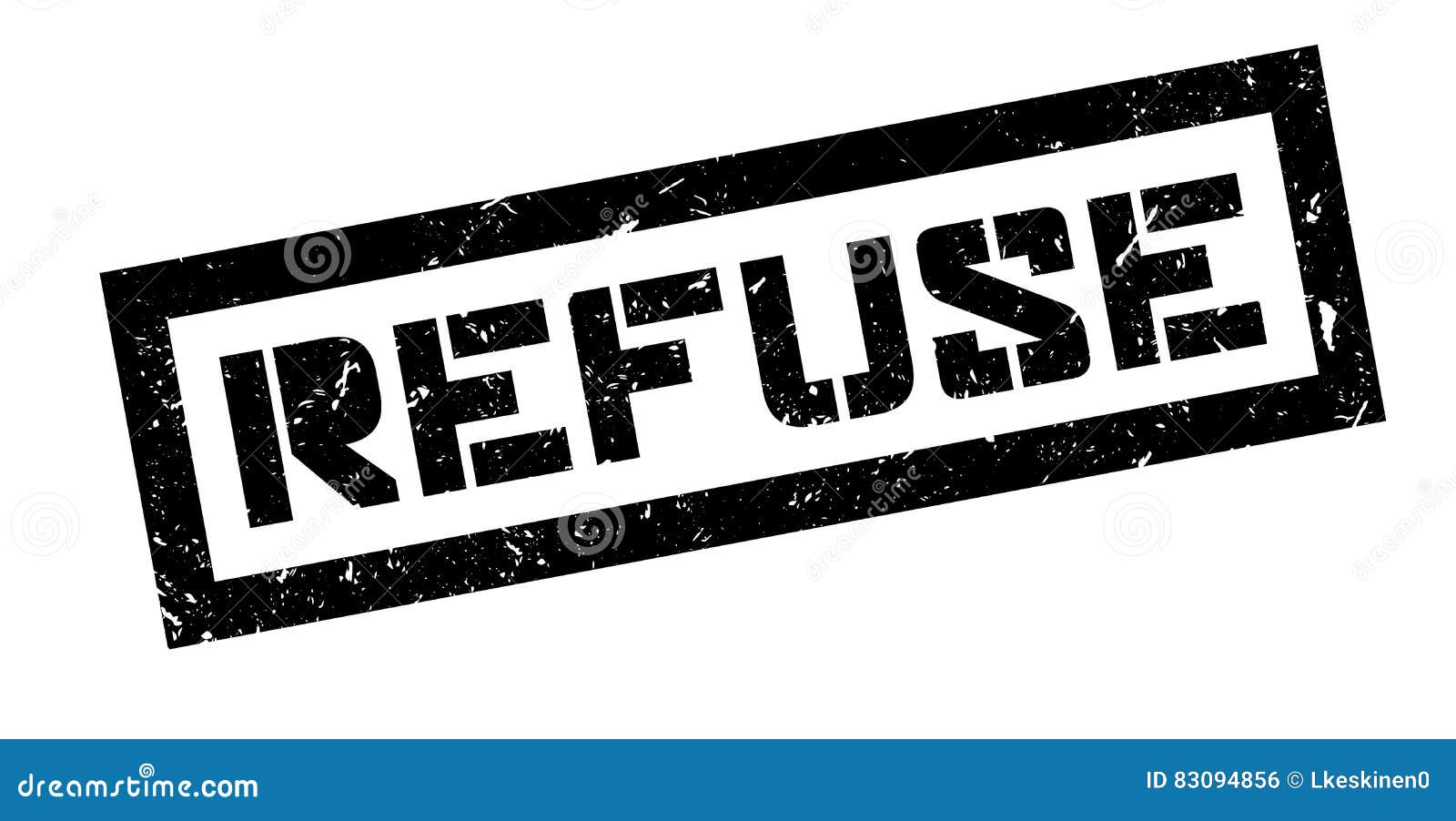 Refuse Rubber Stamp Cartoon Vector | CartoonDealer.com #89257361