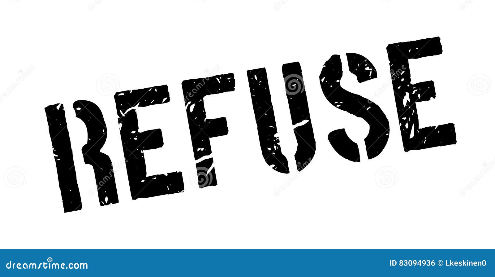 Refuse Rubber Stamp Cartoon Vector | CartoonDealer.com #89257361