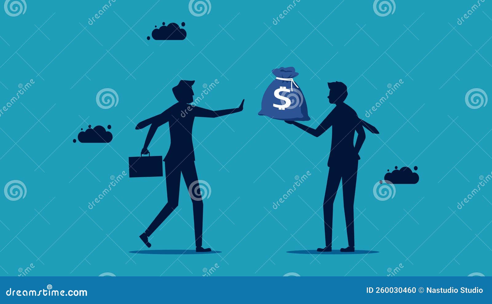 Refuse To Accept Bribes. Businessmen Refuse To Accept Bribes Stock ...