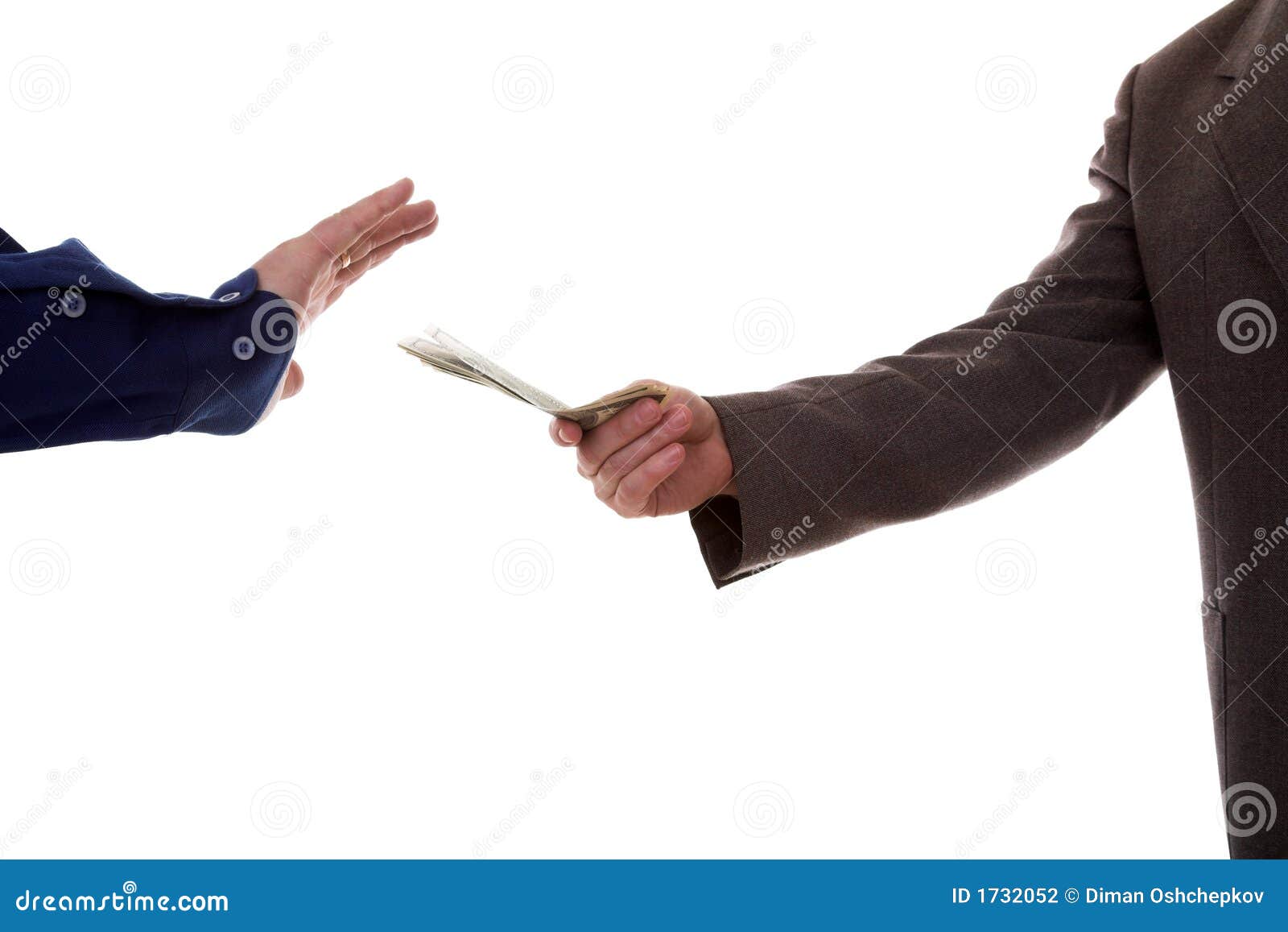 Refuse to take money stock photo. Image of bank, background - 1732052