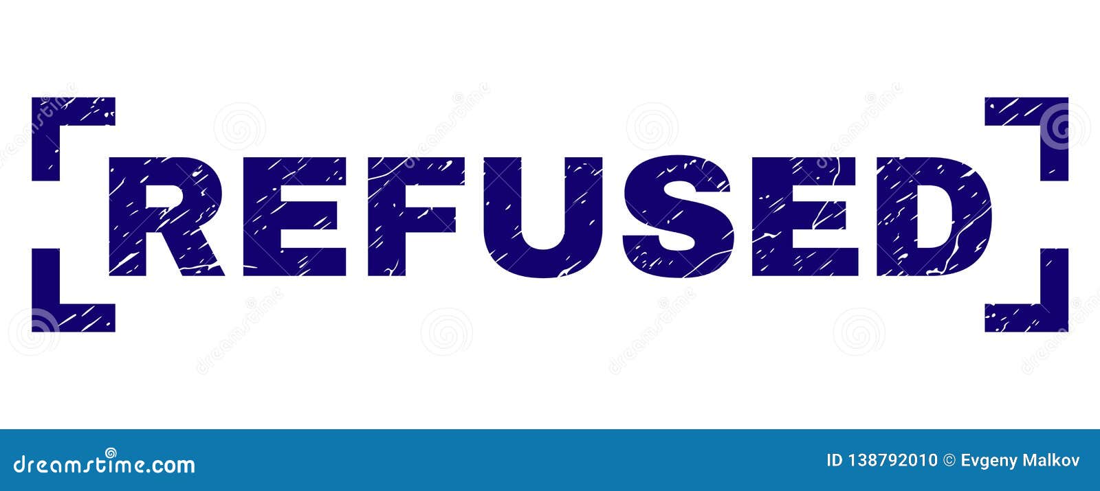 Grunge Textured REFUSED Stamp Seal between Corners Stock Vector ...