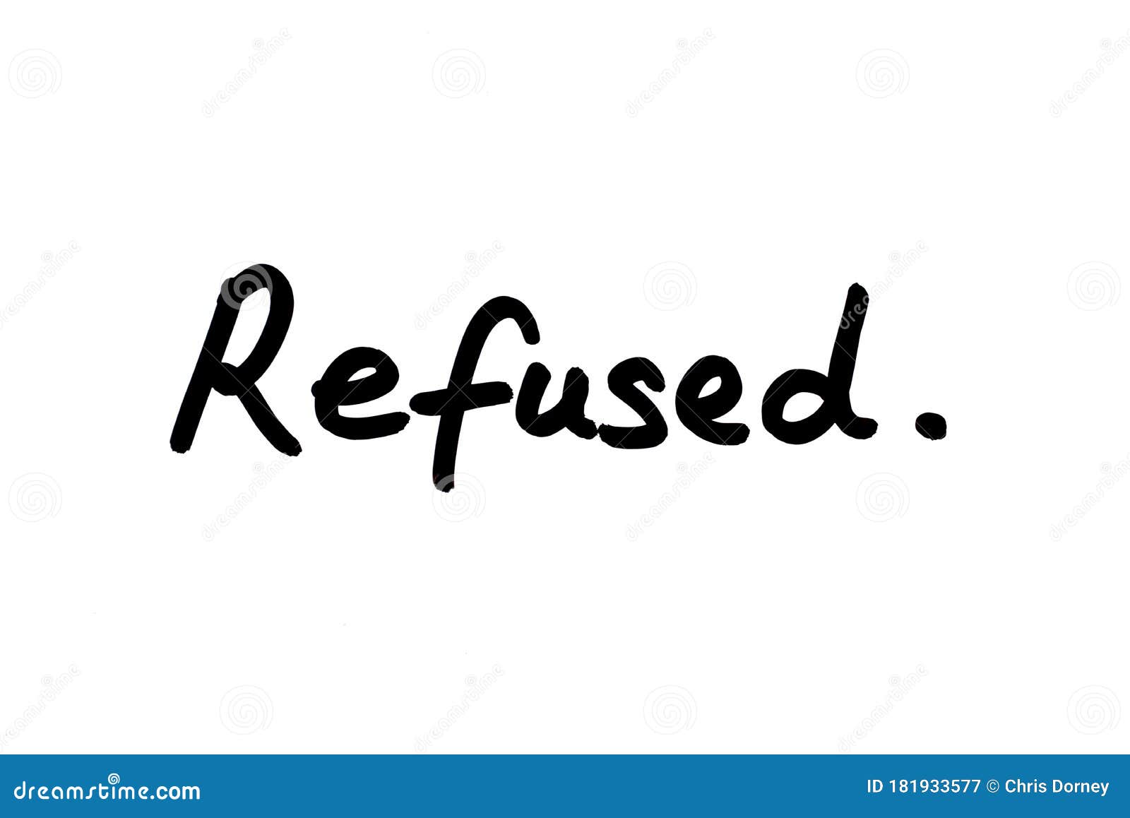 Refused Royalty-Free Stock Photography | CartoonDealer.com #181933577