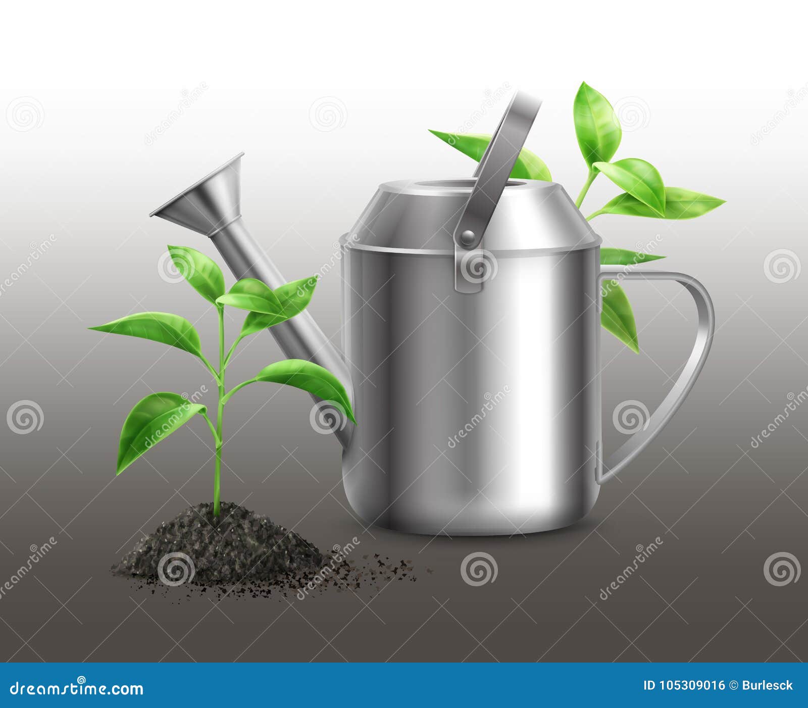 Regadera del vector ilustración del vector. Ilustración de aluminio ...