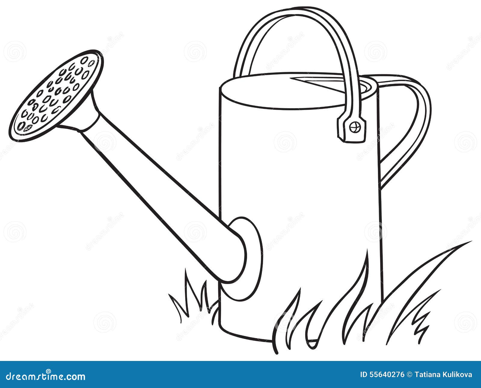 Regadera para el jardín ilustración del vector. Ilustración de ambiente ...