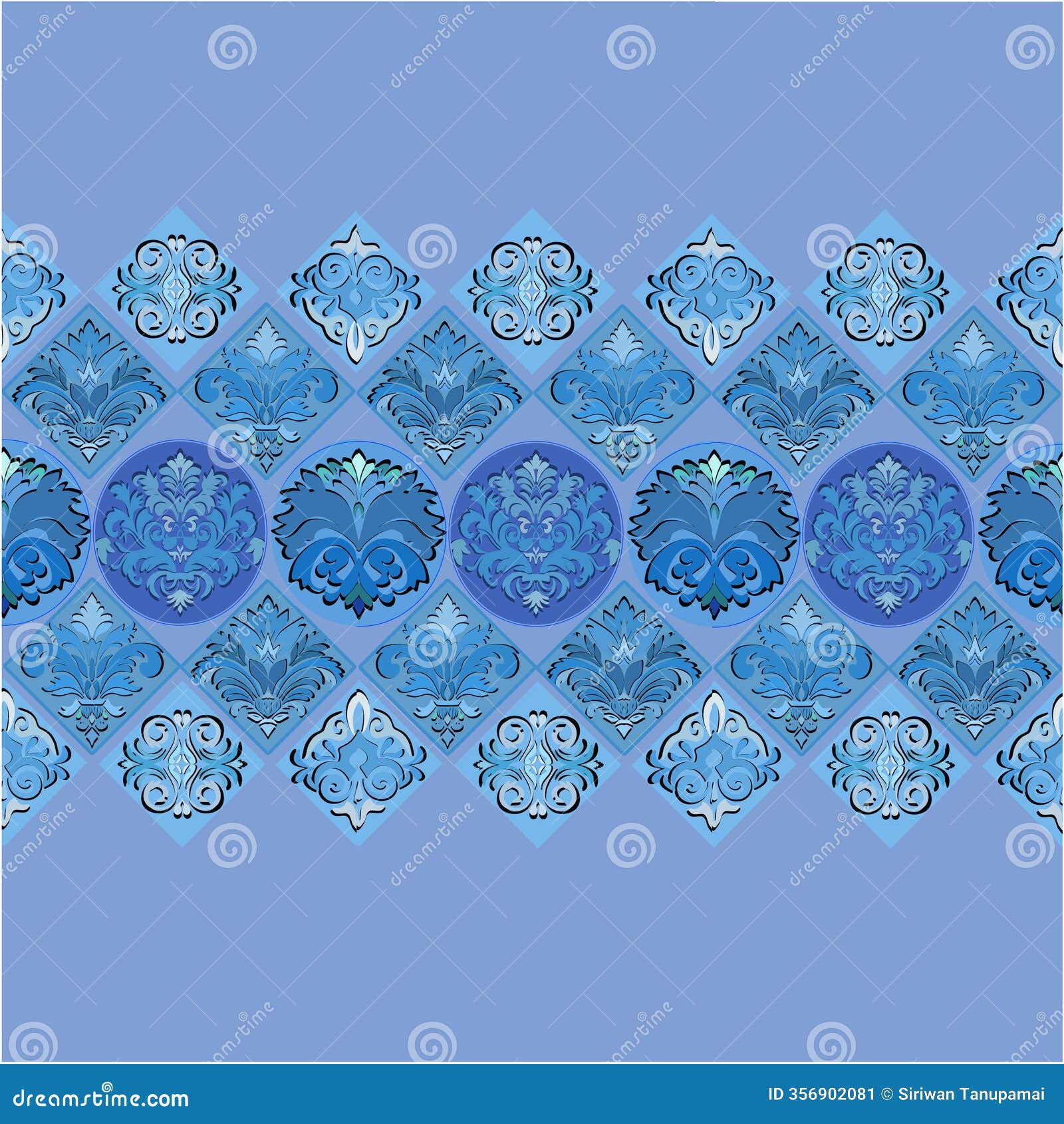 Regal Dye Geometric Damask Pattern For Design Luxury Fabric Cartoon ...