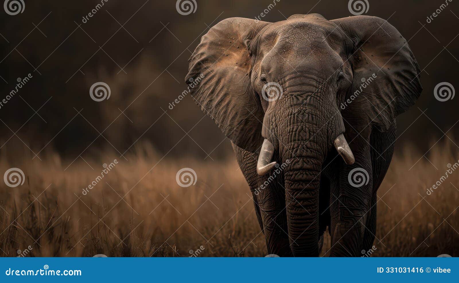Regal Elephant Majesty: Powerful Elephant in a Regal Pose, Soft Light ...
