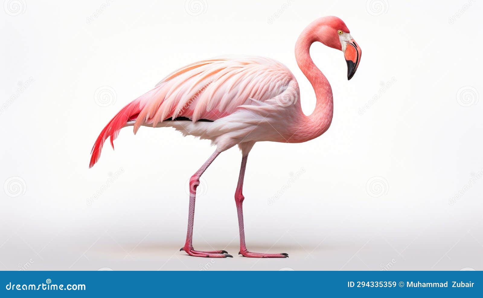 A Regal Flamingo Standing Tall. Royalty-Free Stock Image ...