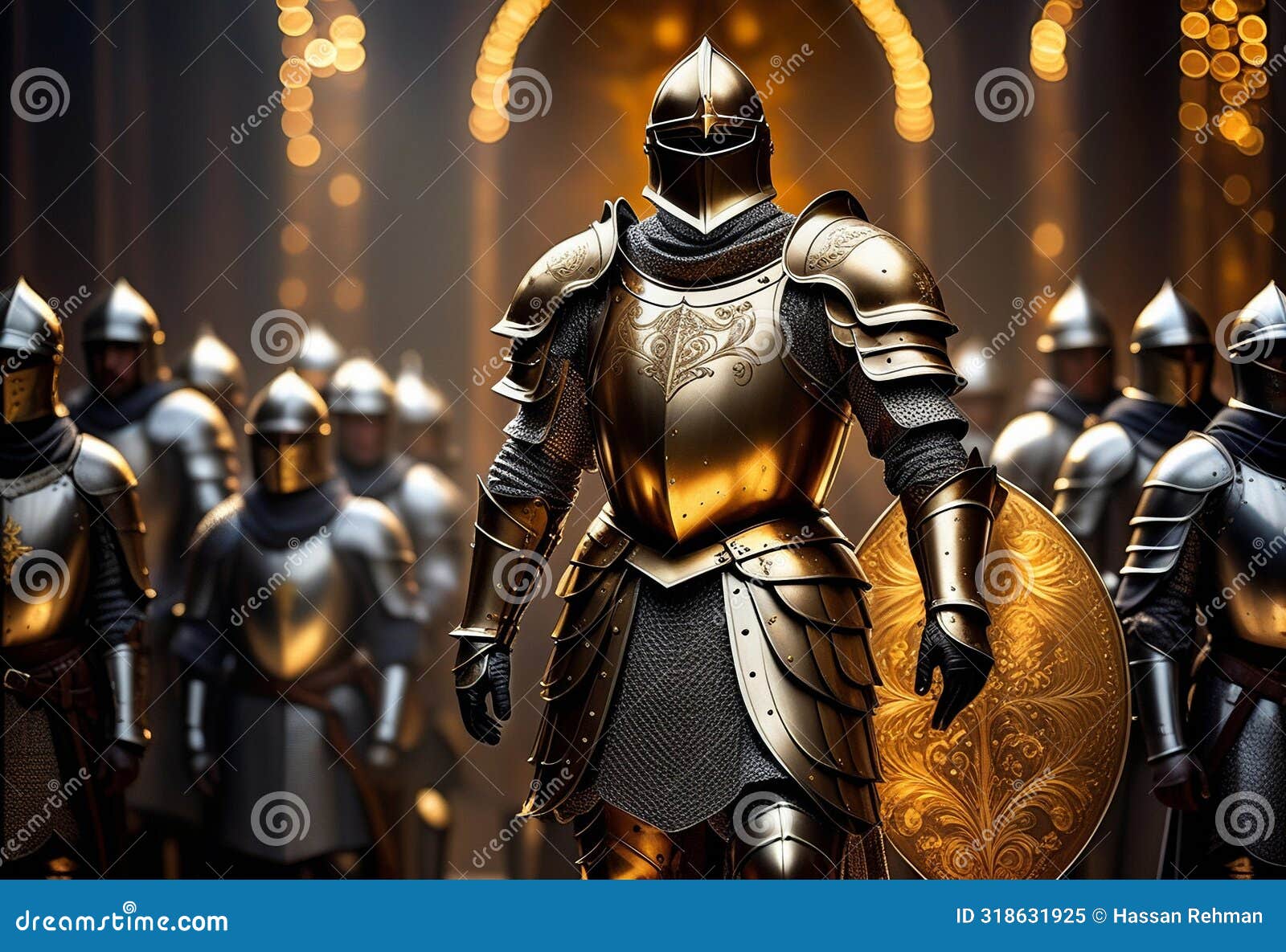 The Regal Knight in Skyrn99 S Masterpiece Stock Illustration ...