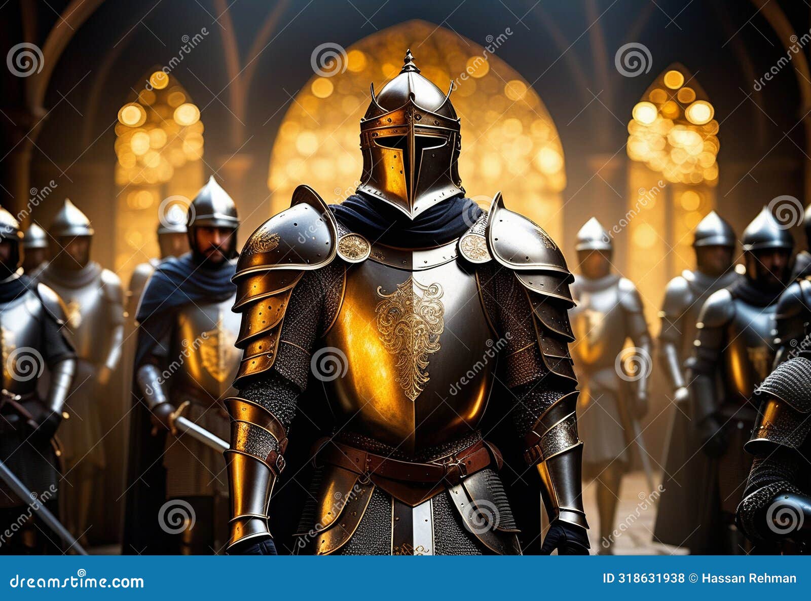 The Regal Knight in Skyrn99 S Masterpiece Stock Illustration ...
