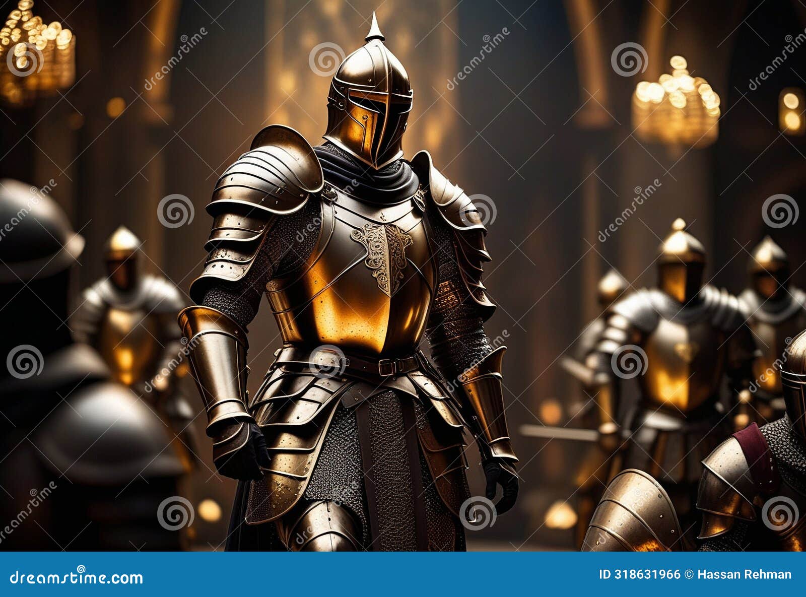 The Regal Knight in Skyrn99 S Masterpiece Stock Illustration ...