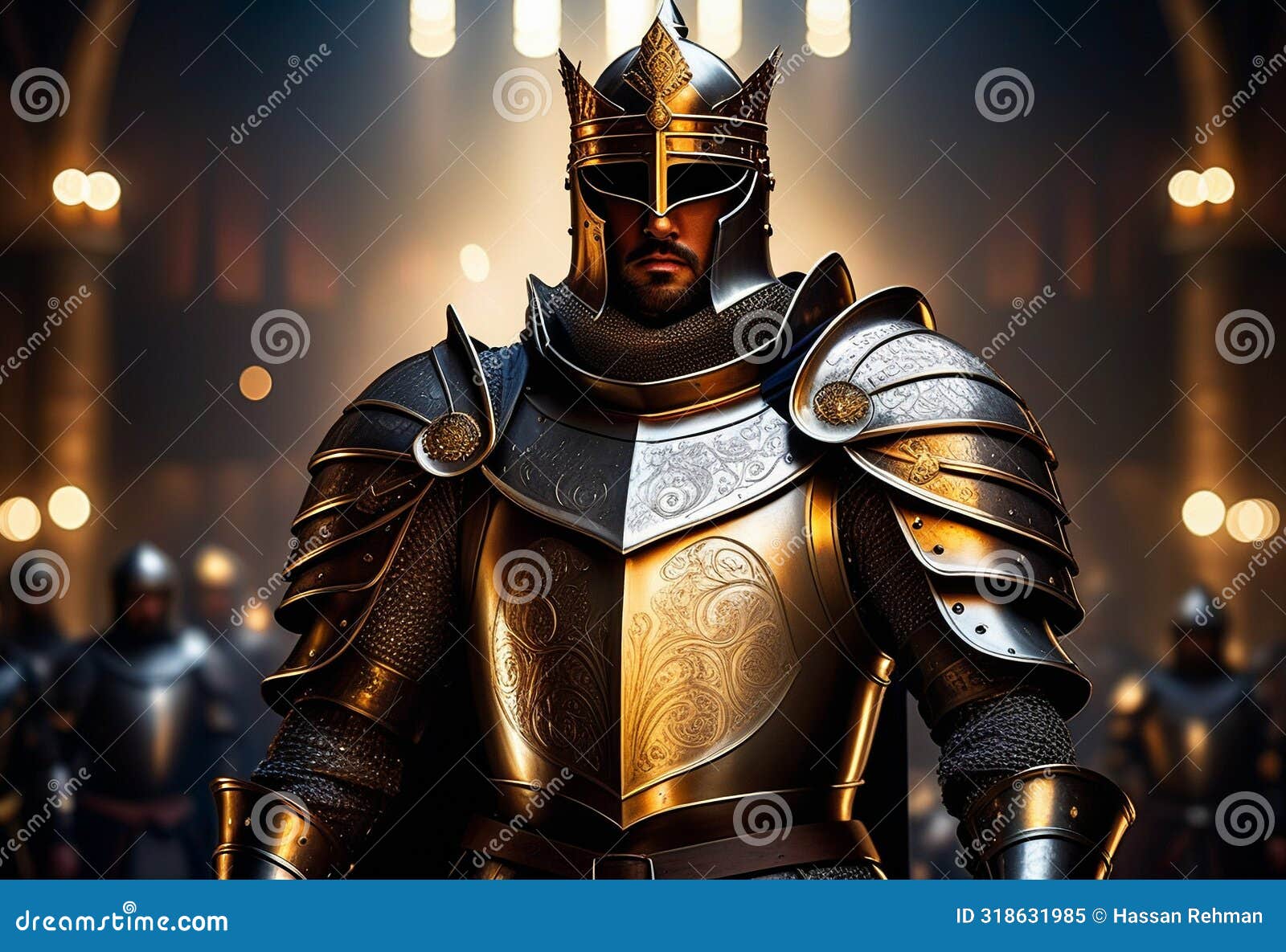 The Regal Knight in Skyrn99 S Masterpiece Stock Illustration ...