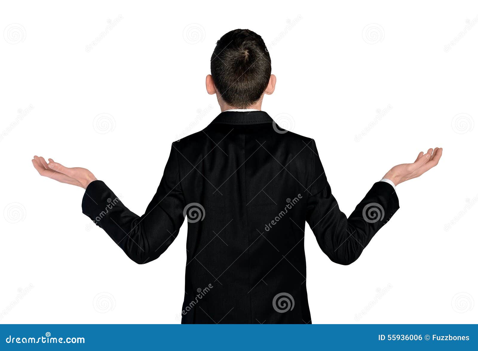 Regarder Confus D'homme D'affaires Photo stock - Image du derrière ...