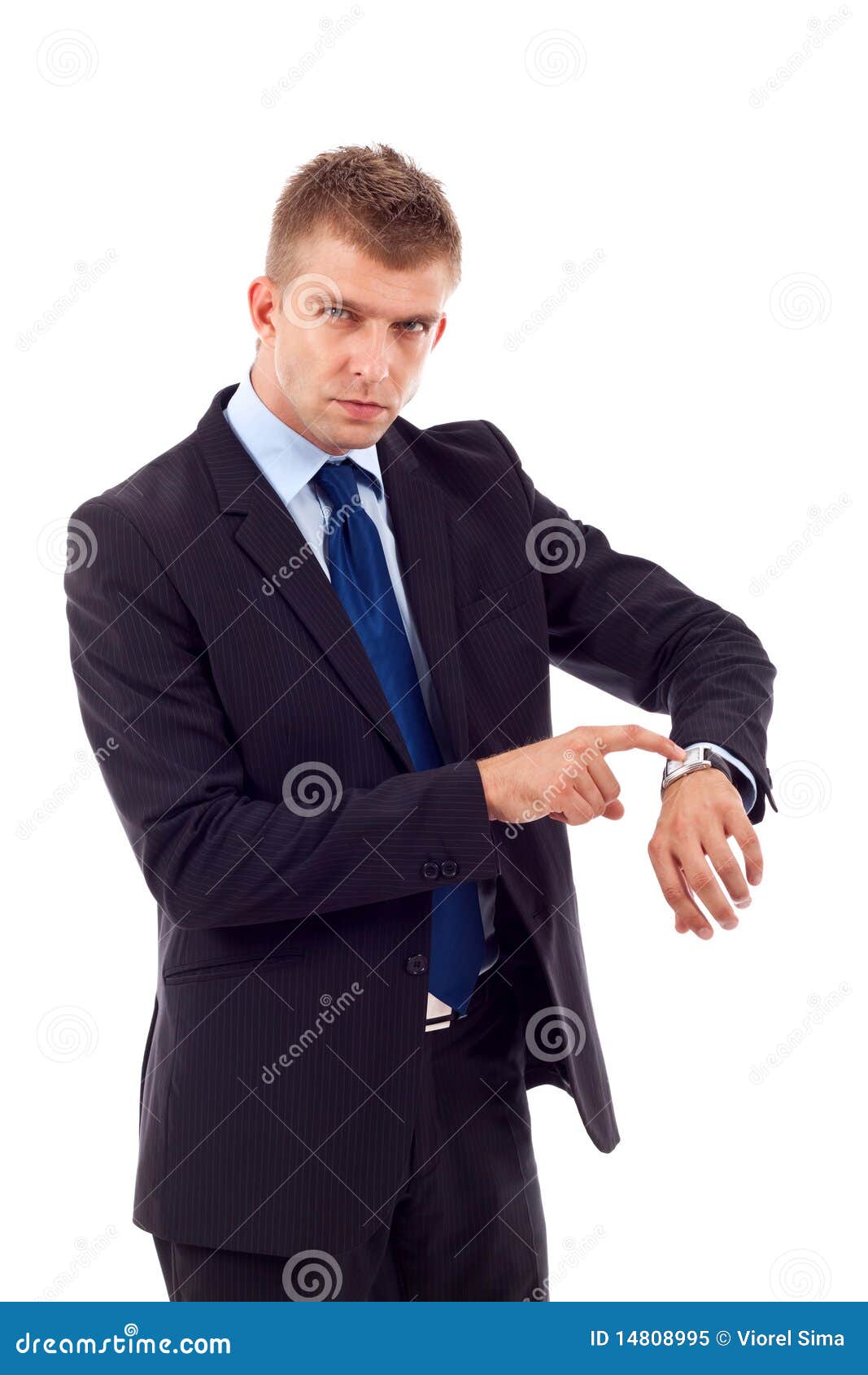 Regarder Et Se Diriger Sa Montre Image stock - Image du minute, formel ...