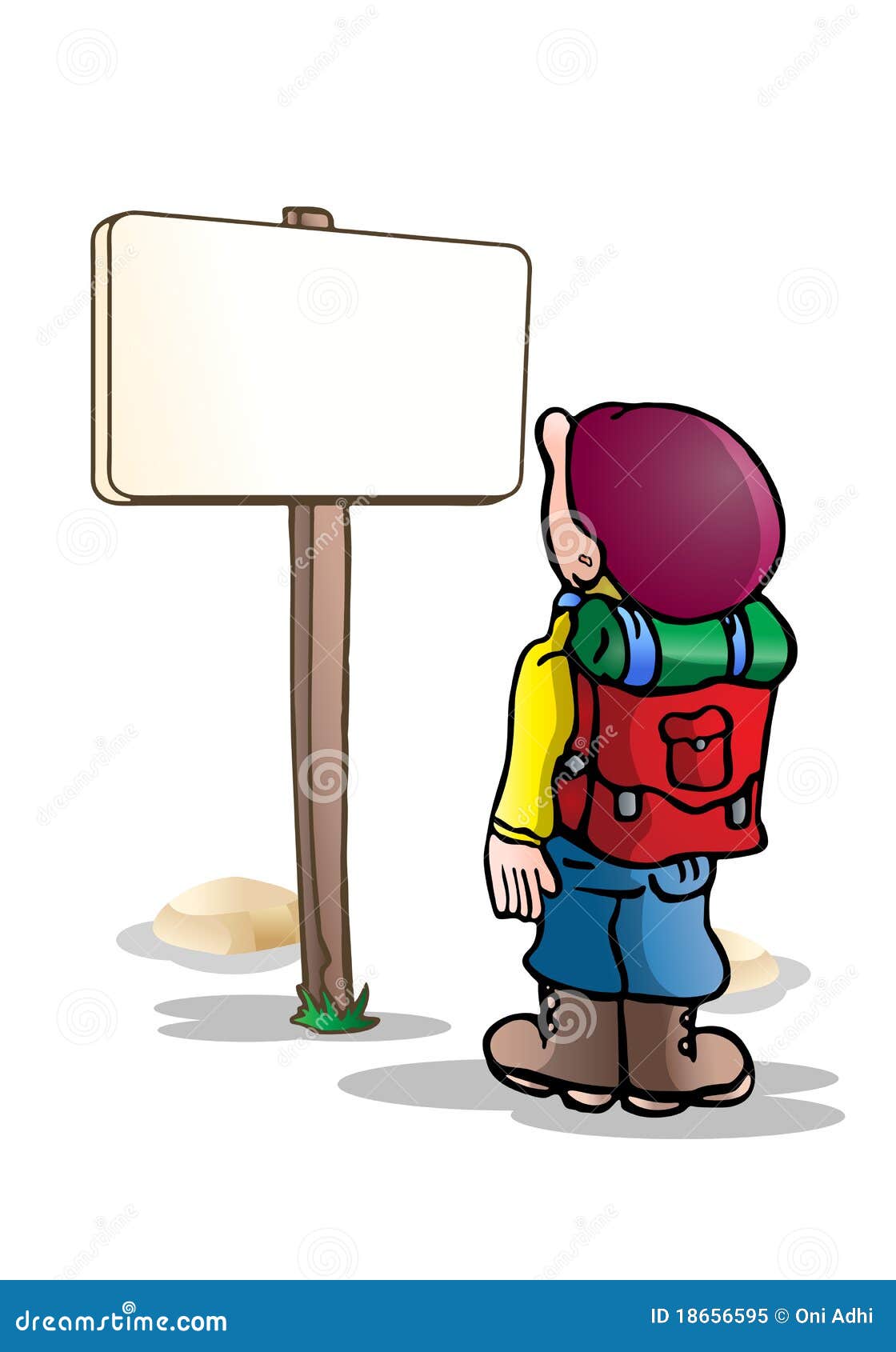 Regardez Le Panneau De Signe Illustration Stock - Illustration du ...