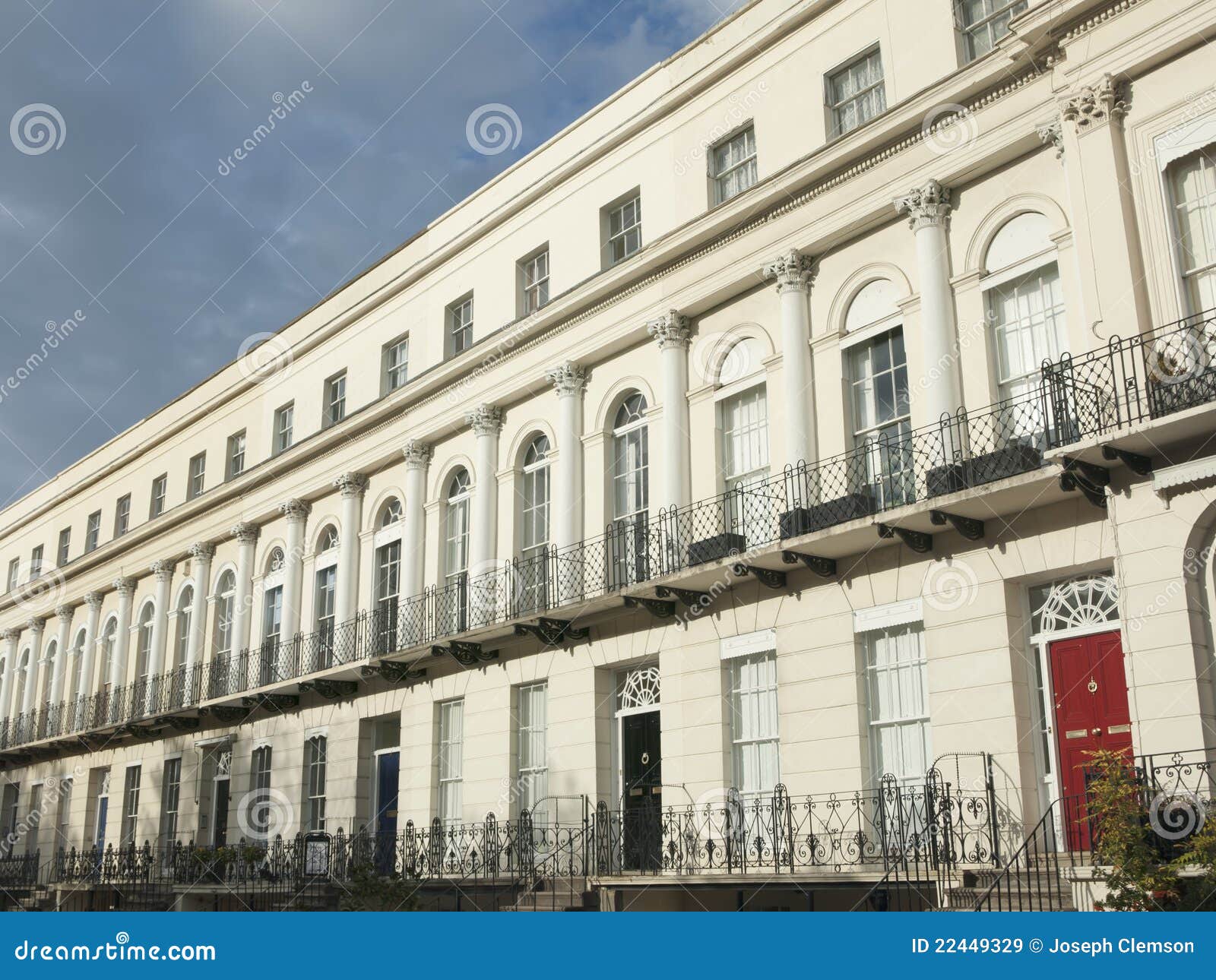 Regency Style Houses Cheltenham Stock Image - Image of houses ...