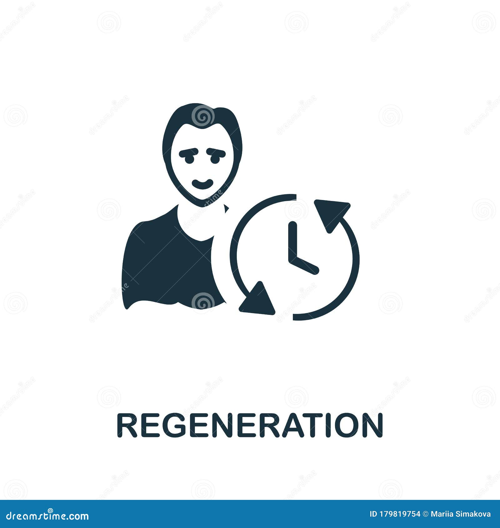 Regeneration Icon. Simple Illustration from Biohacking Collection Stock ...