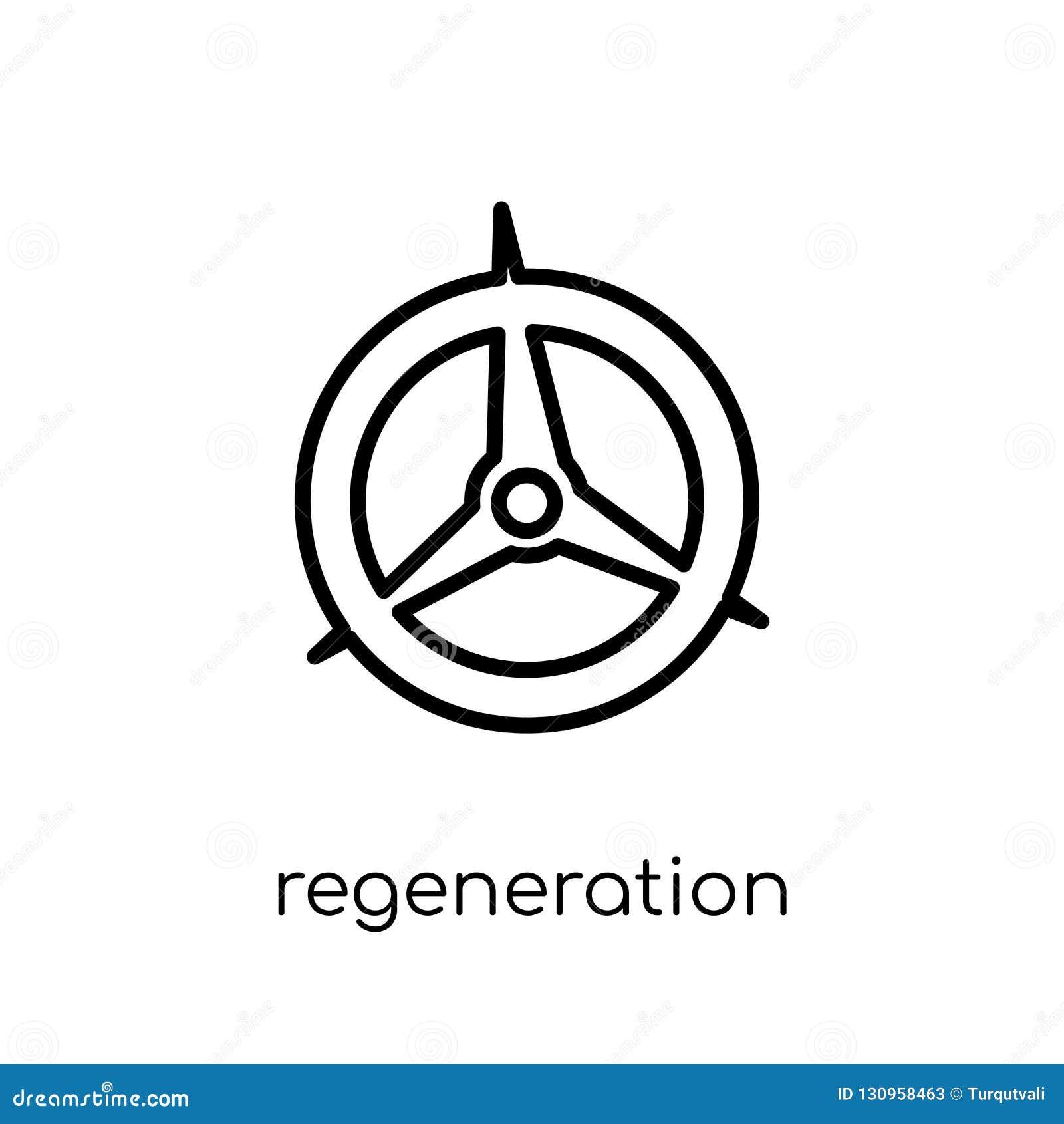 Regeneration Icon. Trendy Regeneration Logo Concept On White Background ...