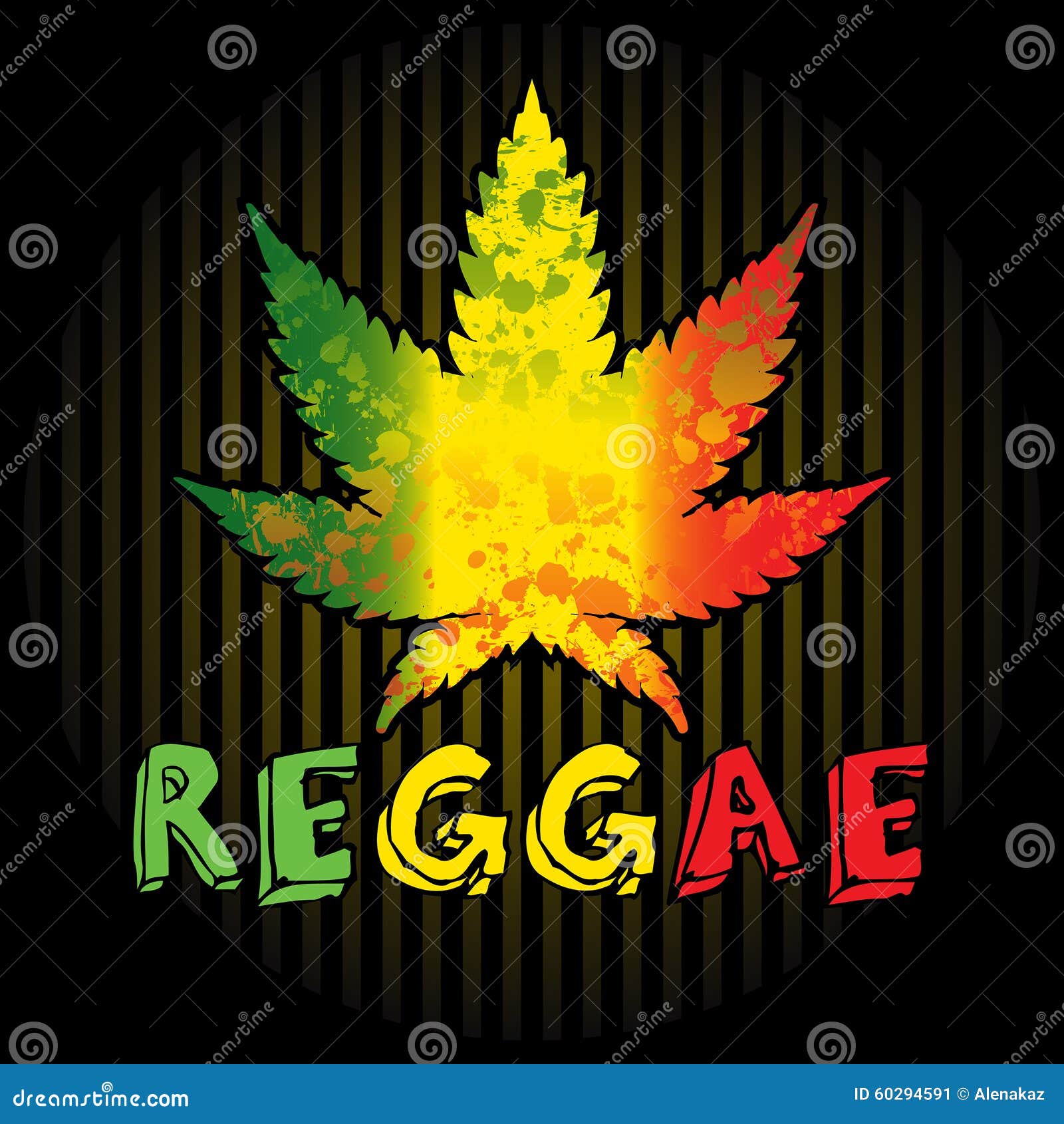Reggae Weed Leaf