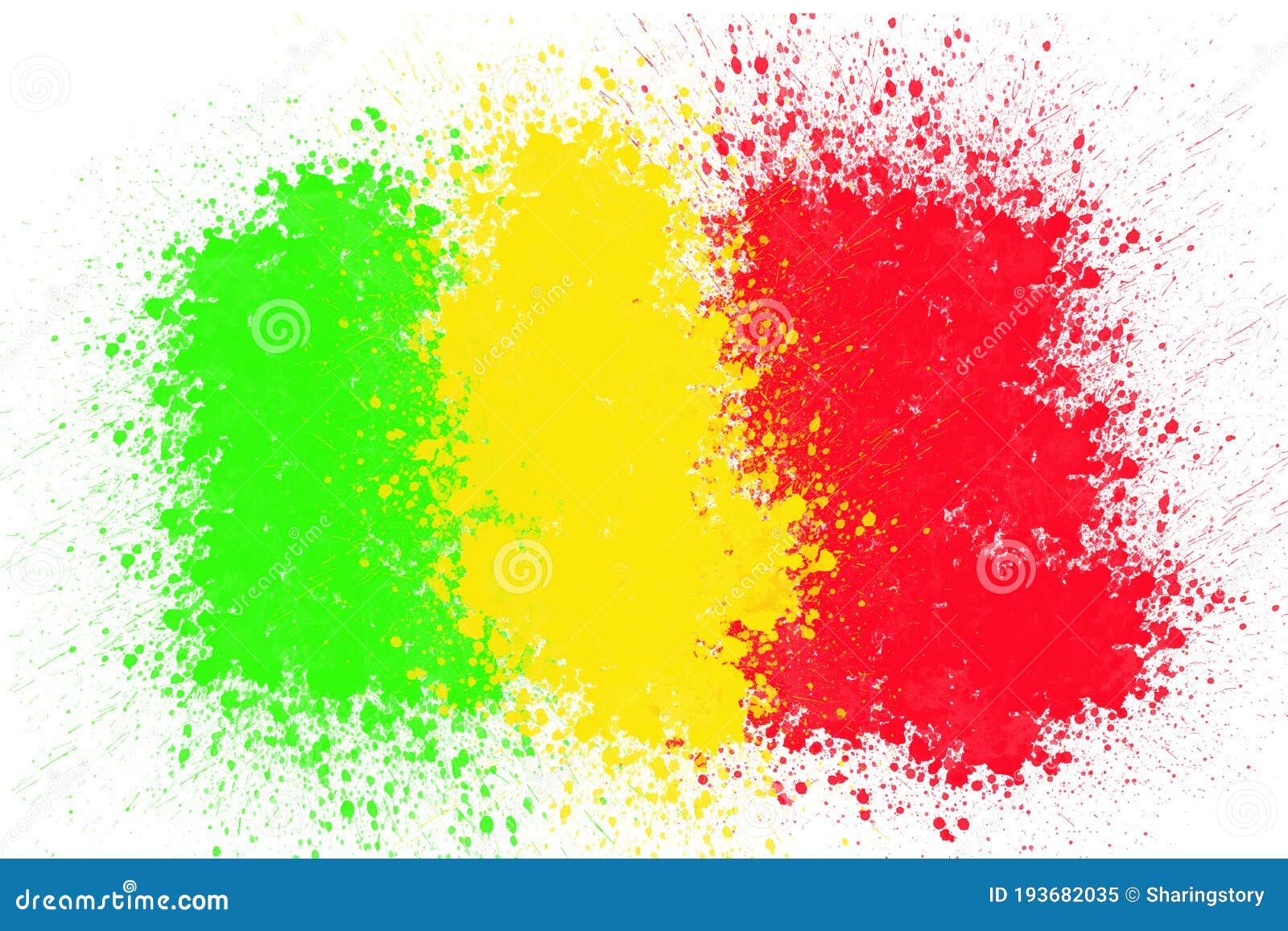 Reggae Color with Concrete Wall Background Stock Illustration ...