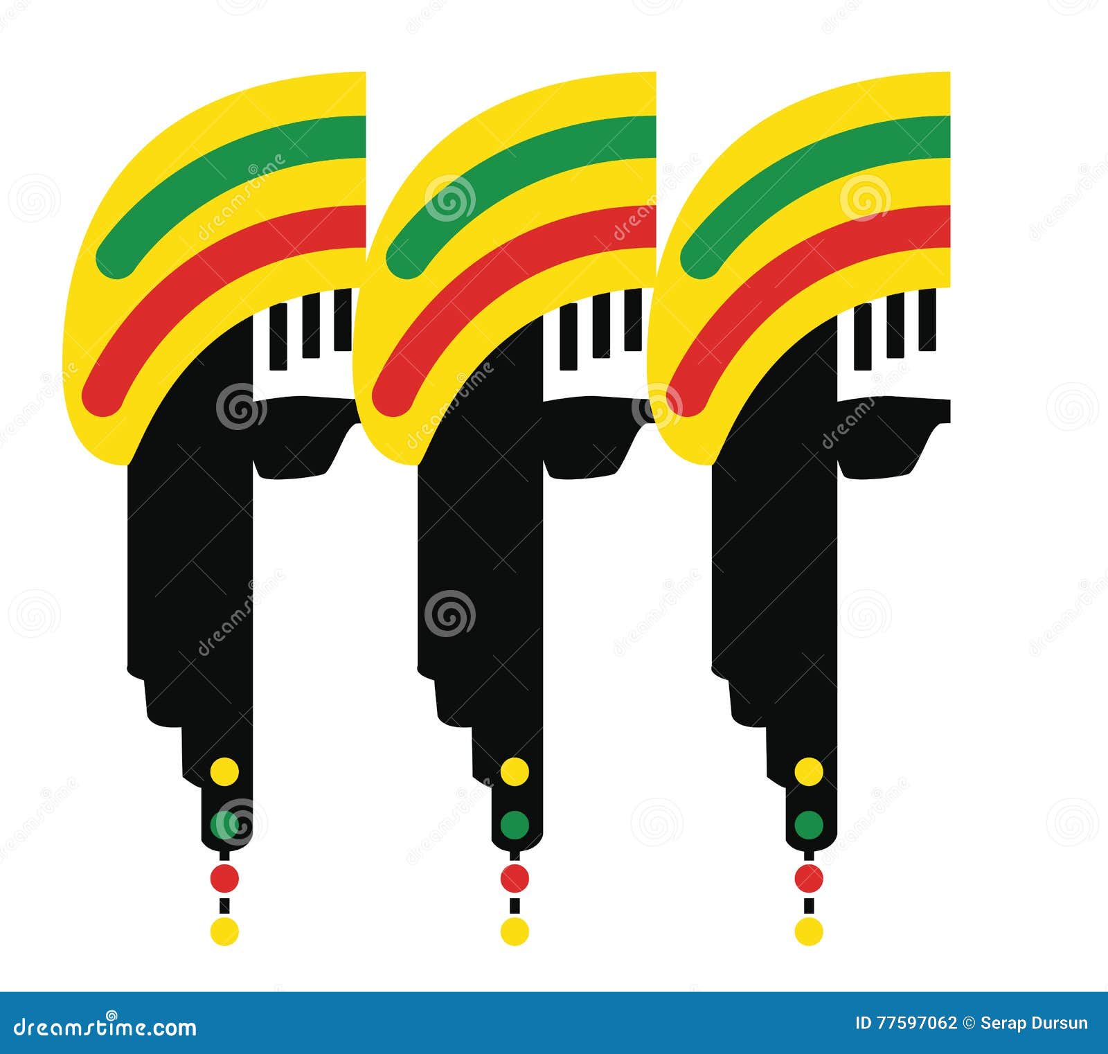 Reggae Culture Concept Design Stock Vector - Illustration of concert ...