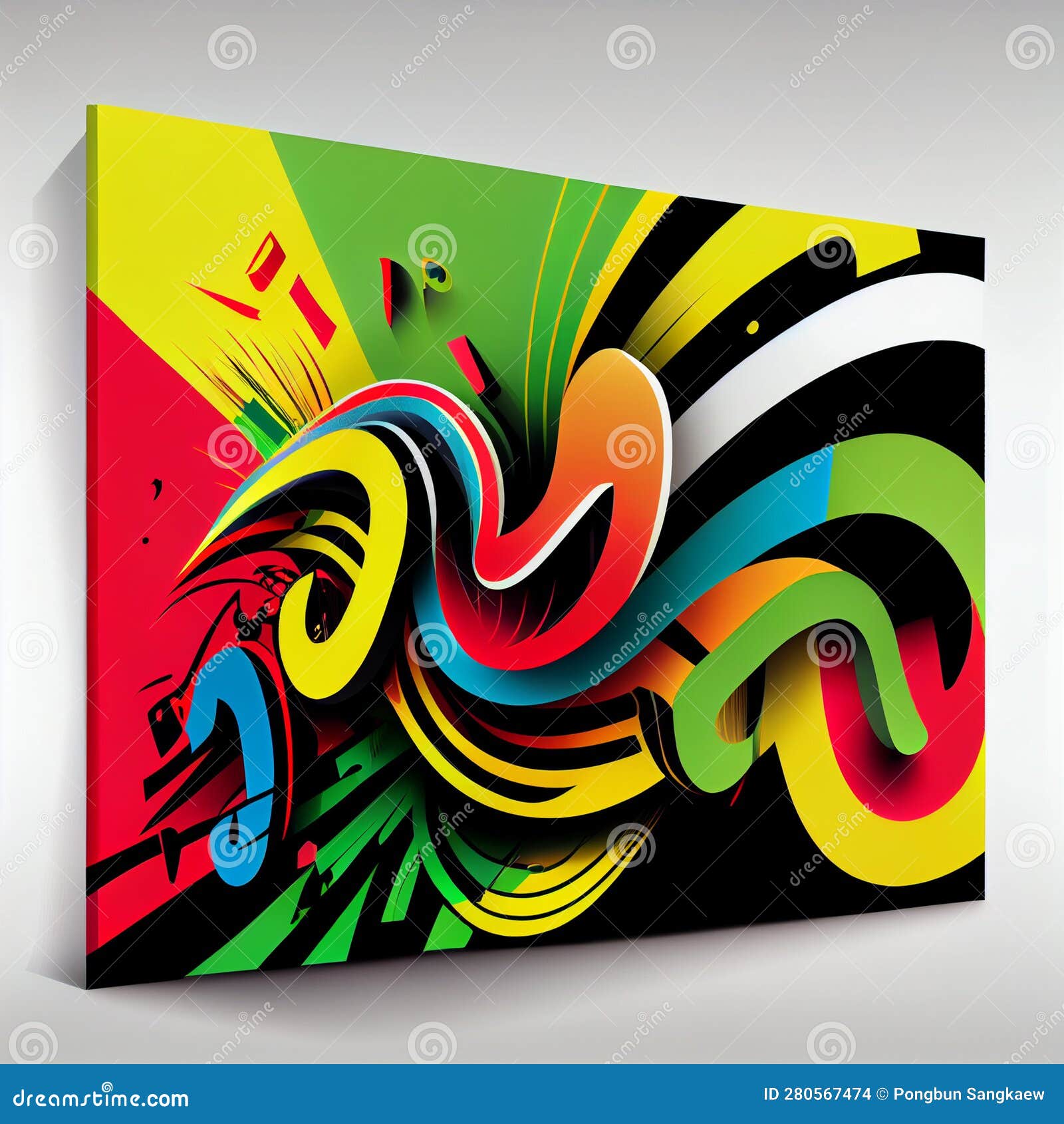 Reggae Disply ,banner Background Stock Illustration - Illustration of ...