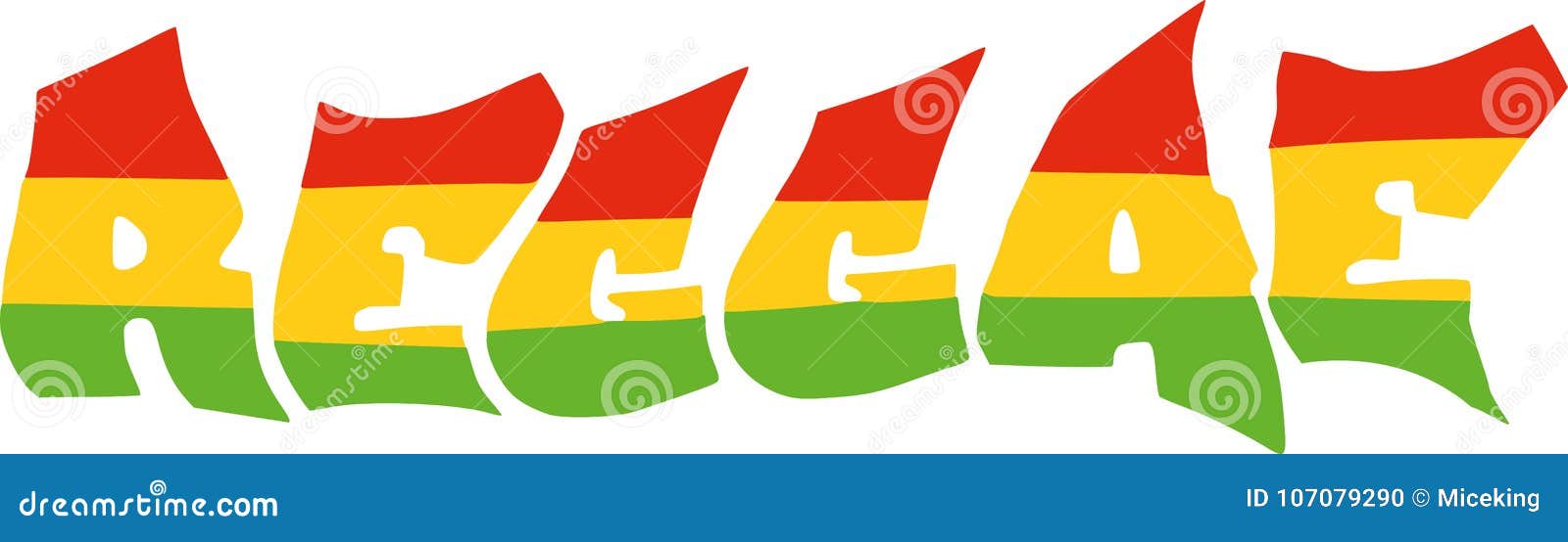 Reggae En La Bandera De Jamaica Ilustración del Vector - Ilustración de ...