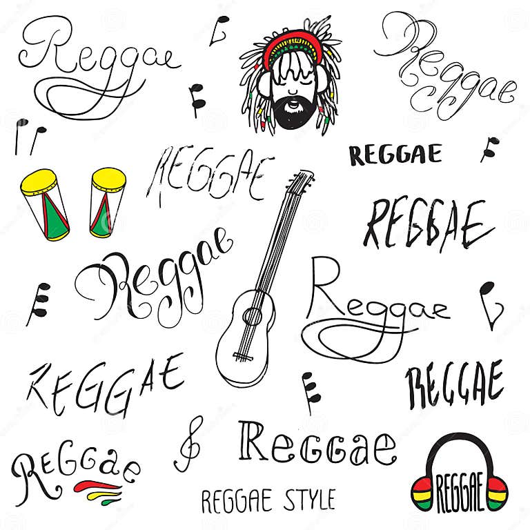 Reggae lettering stock vector. Illustration of love, lettering - 60311687