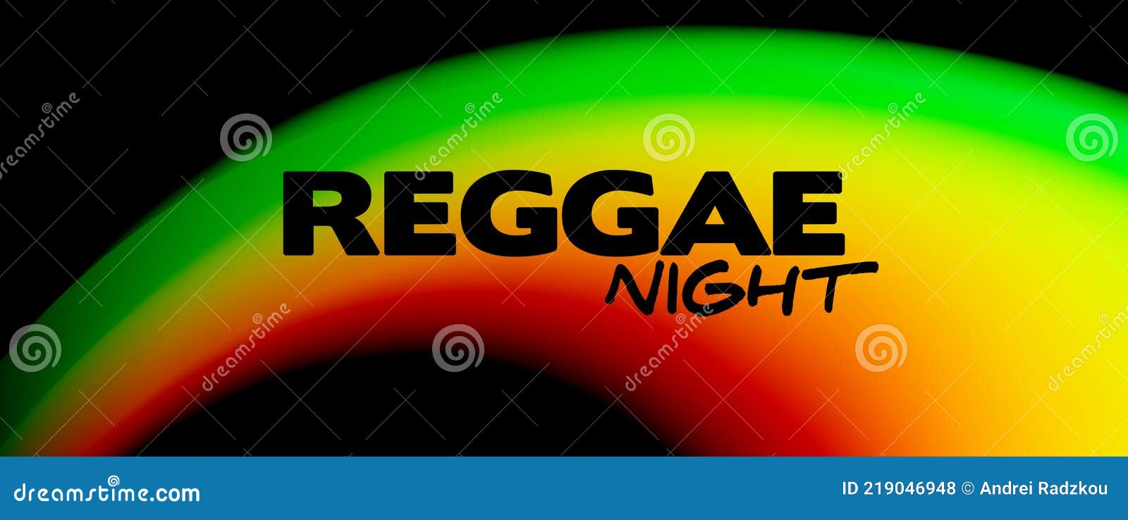 Template For Reggae Party Flyer. Vector. CMYK Colors | CartoonDealer ...