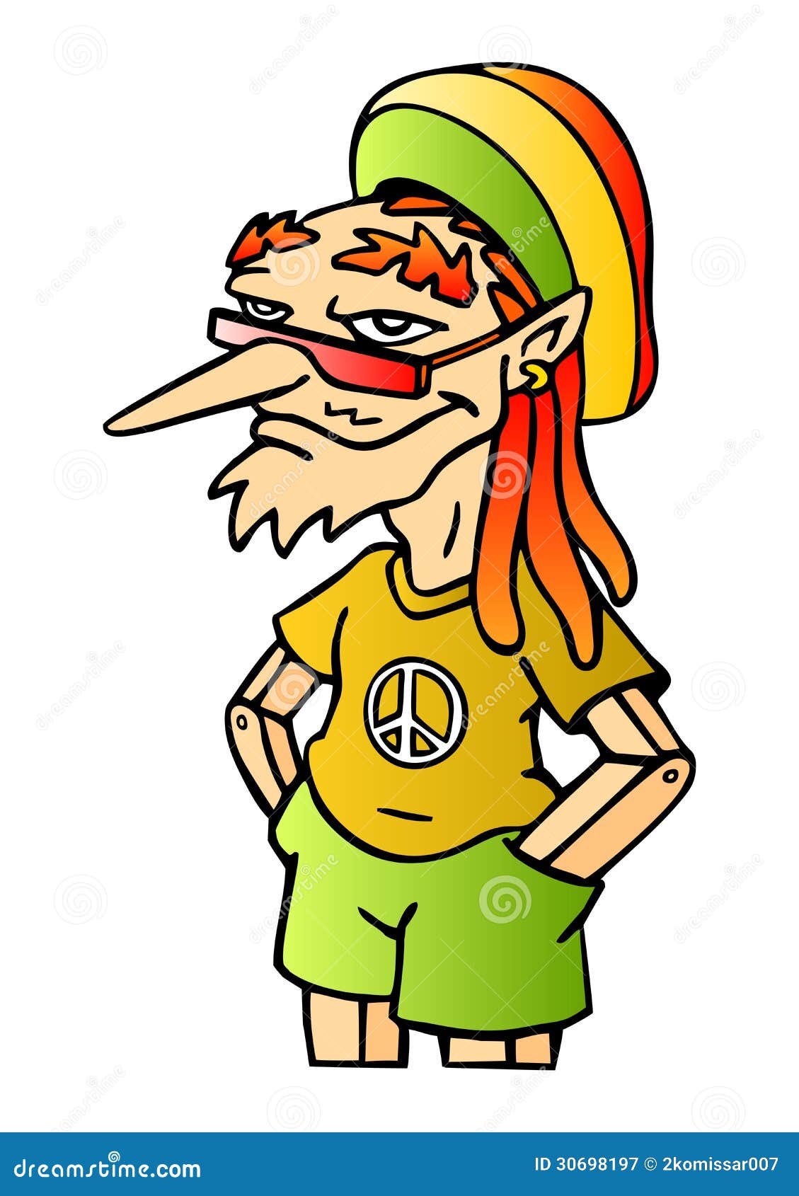 Reggae puppet stock vector. Illustration of musician - 30698197