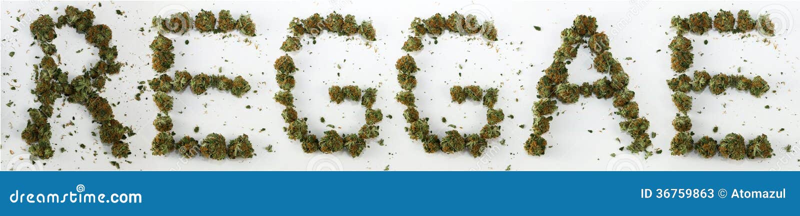 Reggae Spelled with Marijuana Stock Image - Image of drugs, music: 36759863